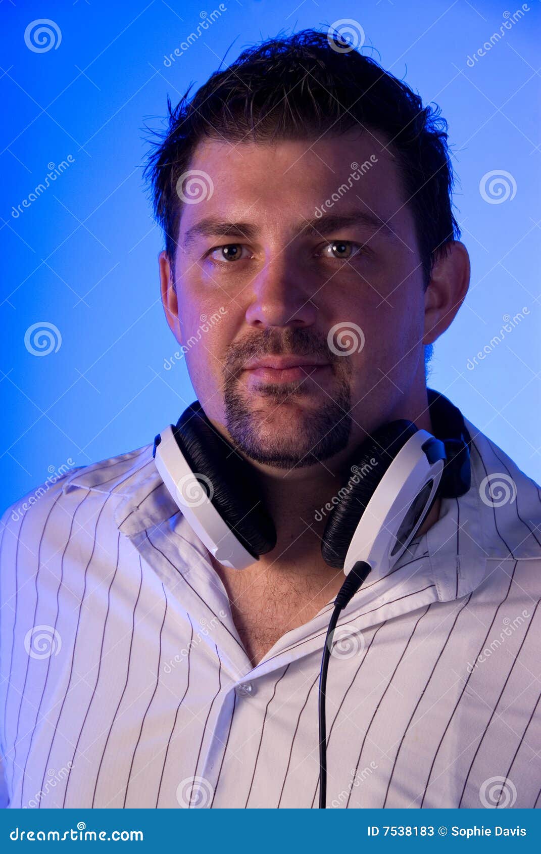 Male DJ stock image. Image of equipment, lifestyle, casual - 7538183
