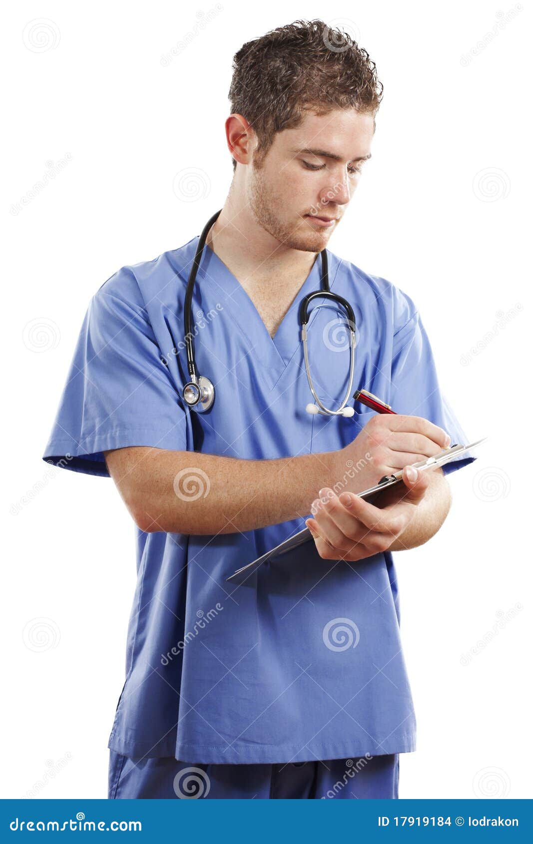 Male Doctor stock photo. Image of orderly, medical, caucasian - 17919184