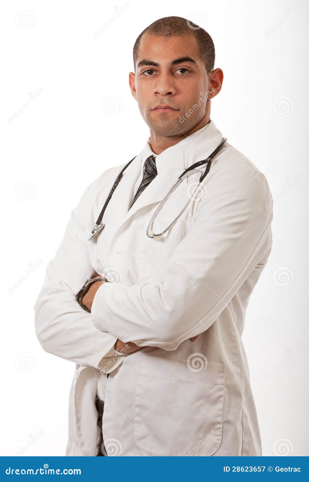 Male doctor stock image. Image of jacket, stethoscope - 28623657