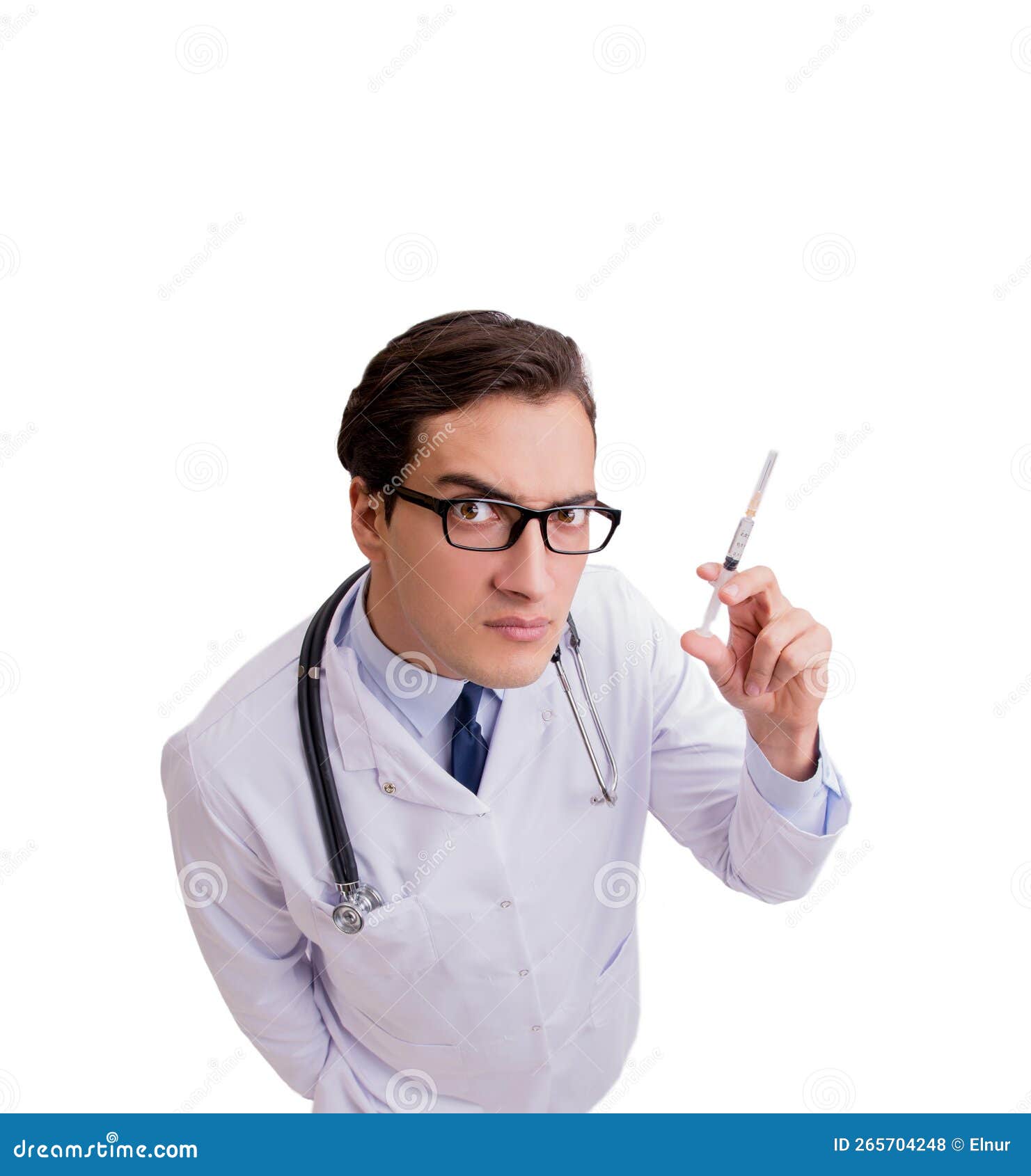 Male Doctor Isolated on the White Background Stock Photo - Image of ...