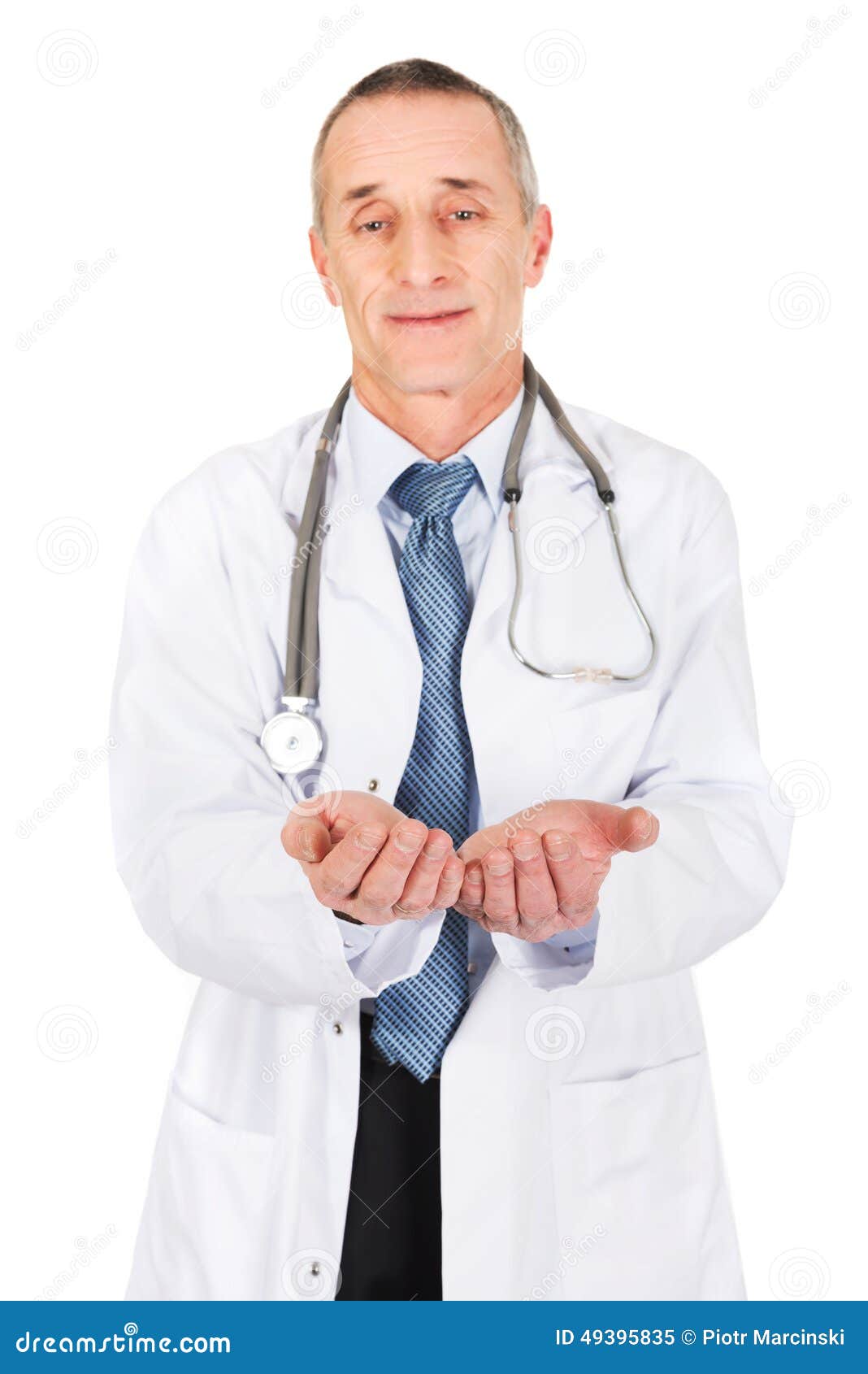 Male Doctor with Open Hands Stock Image - Image of personnel ...
