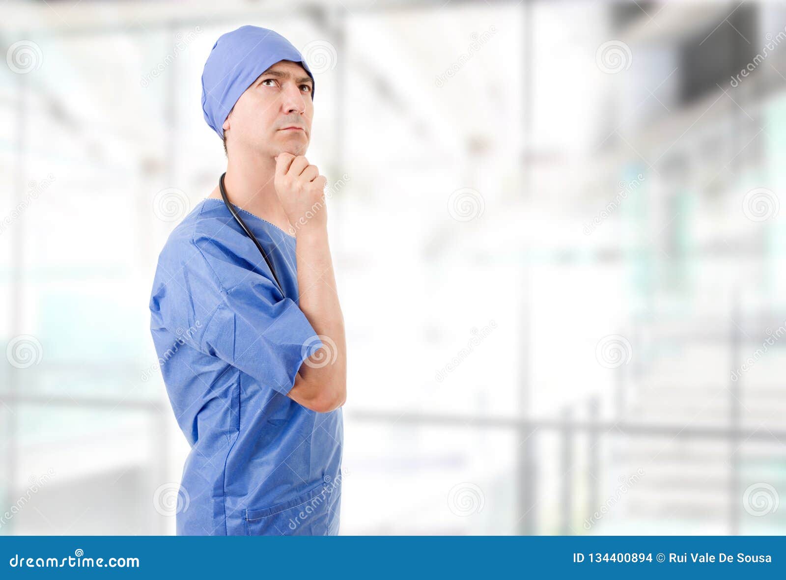 Doctor thinking stock photo. Image of senior, help, nurse - 134400894