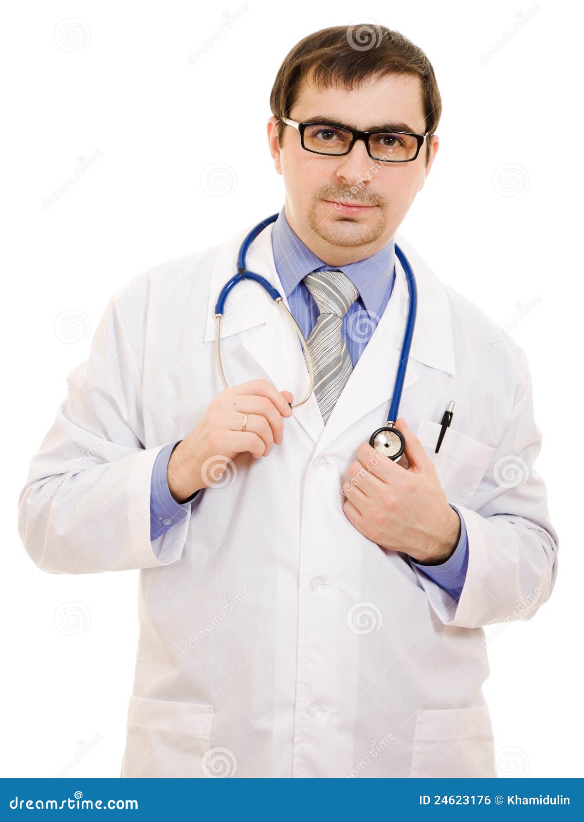Male doctor thinks stock photo. Image of doctor, person - 24623176