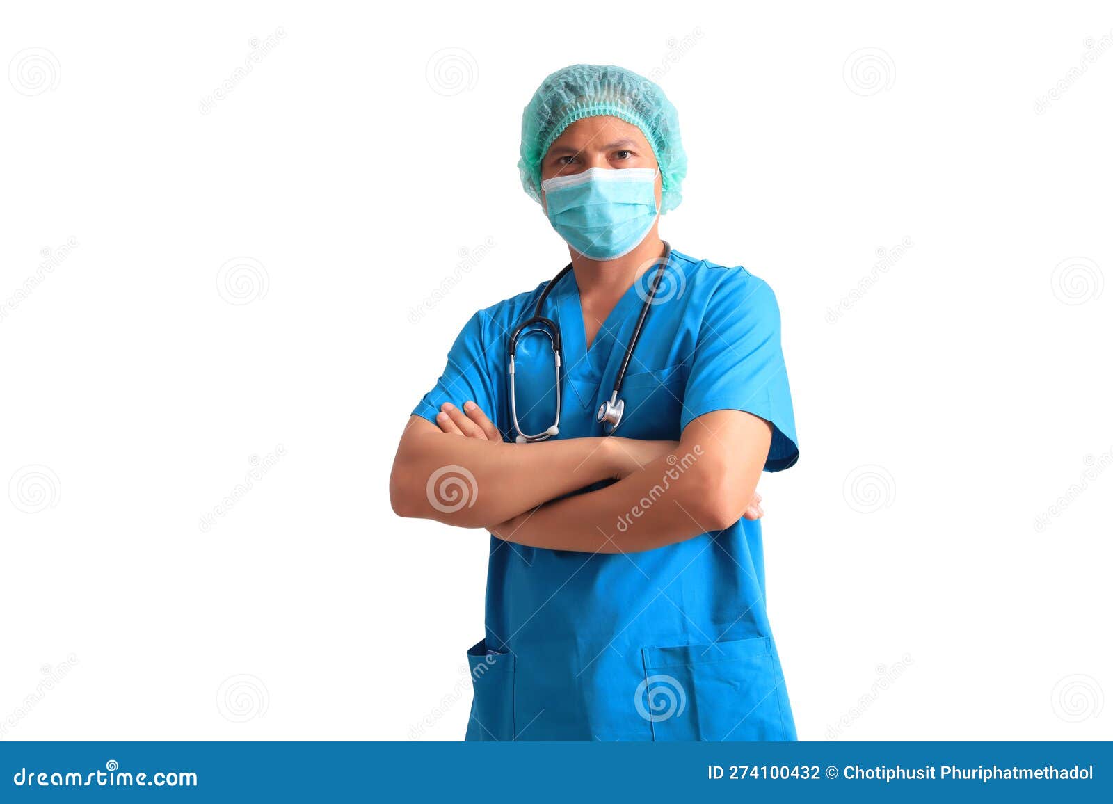 Male Doctor Wearing Blue Suit Stock Photo - Image of suit, pandemic ...