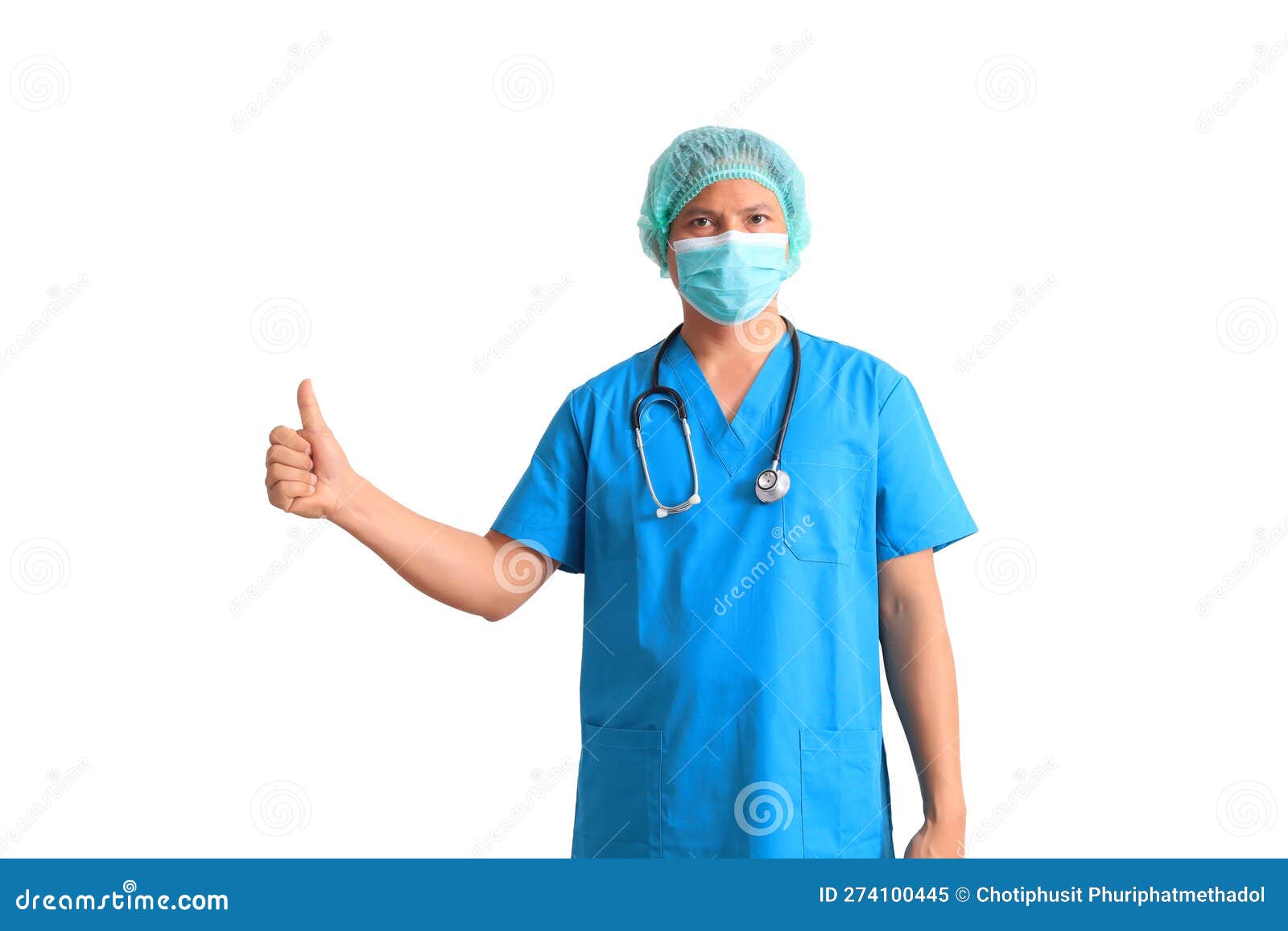 Male Doctor Wearing Blue Suit Stock Image - Image of doctor, isolated ...