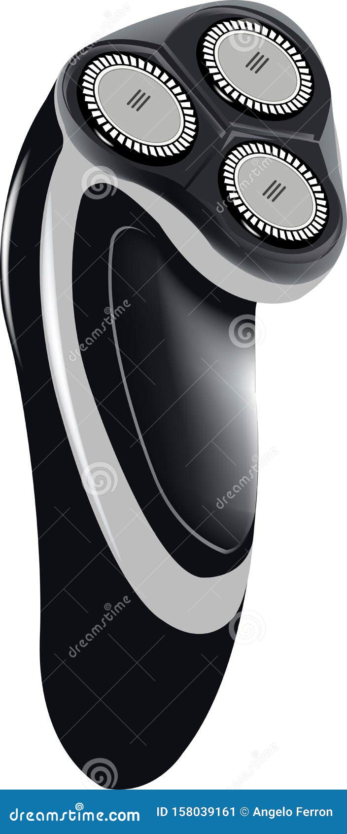 Male Electric Razor for Aesthetic Beard Cutting Stock Vector ...