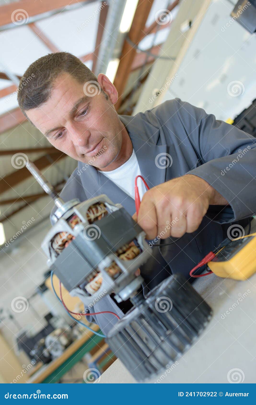 Male Electrical Assembly Worker Stock Photo - Image of occupation ...