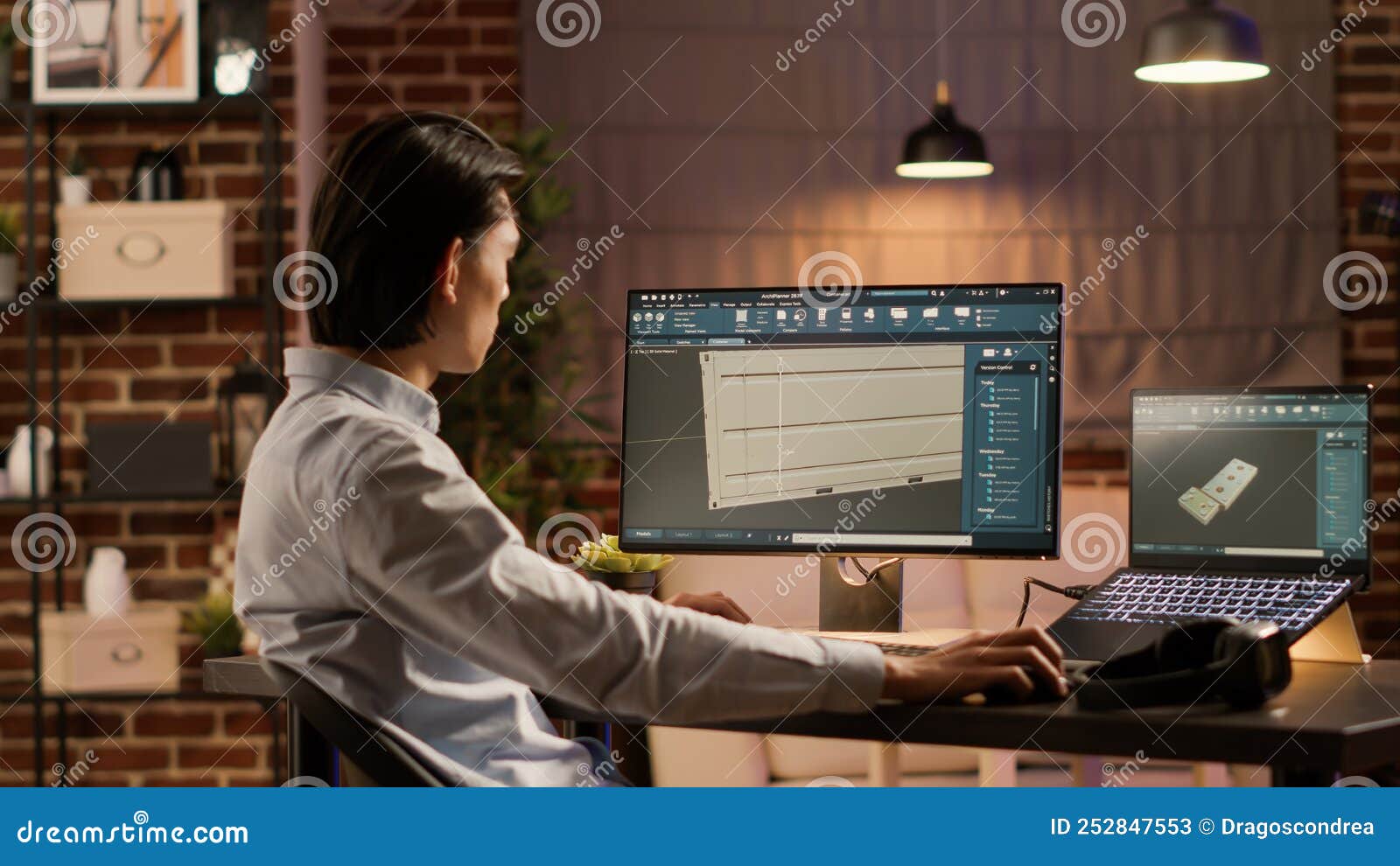 Male Engineer Manufacturing Industrial Engine Component Stock Image ...