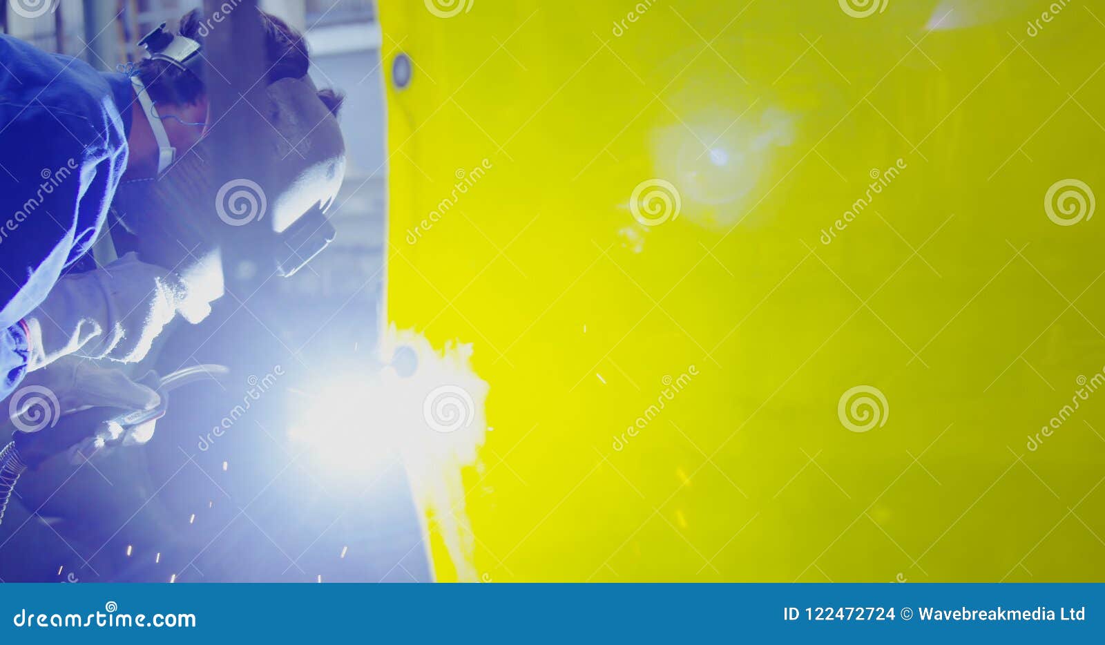 Male Engineer Using Welding Torch 4k Stock Footage - Video of ...