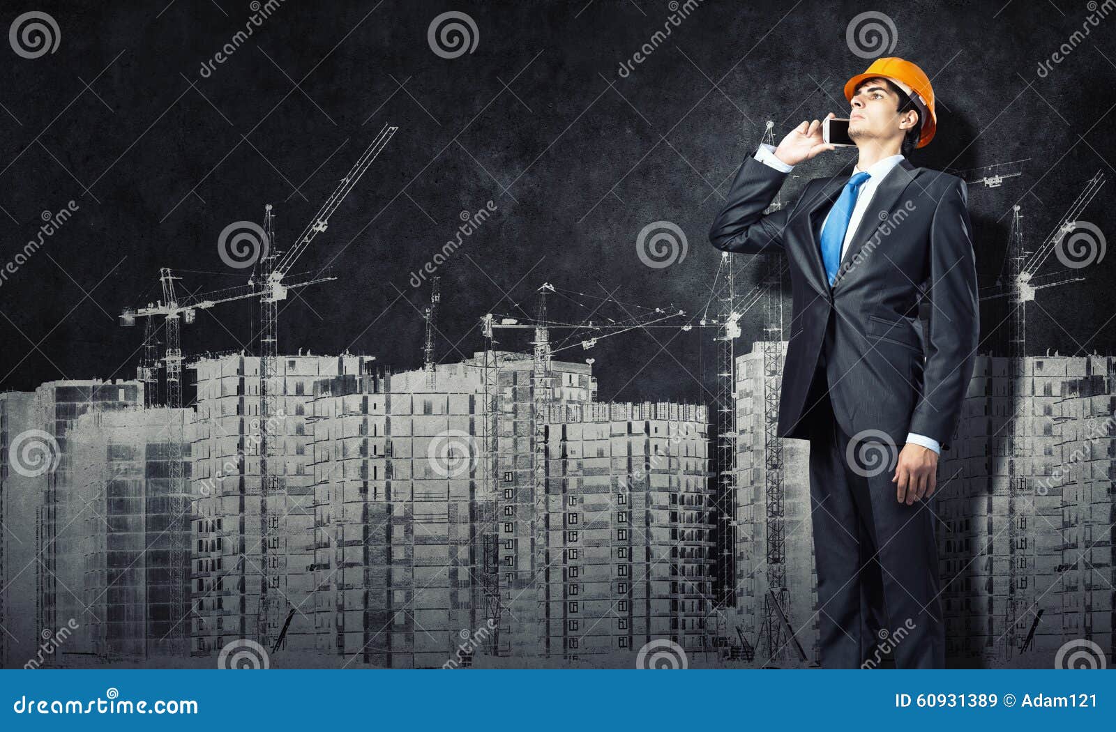 Male engineer stock image. Image of document, model, cewment - 60931389
