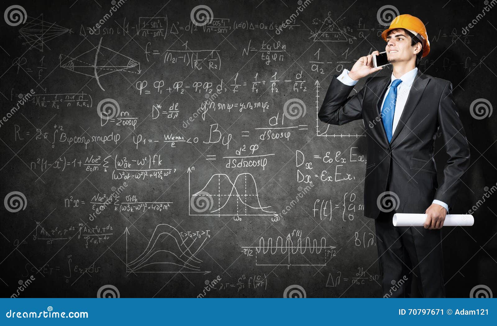 Male engineer stock image. Image of male, foreman, industrial - 70797671