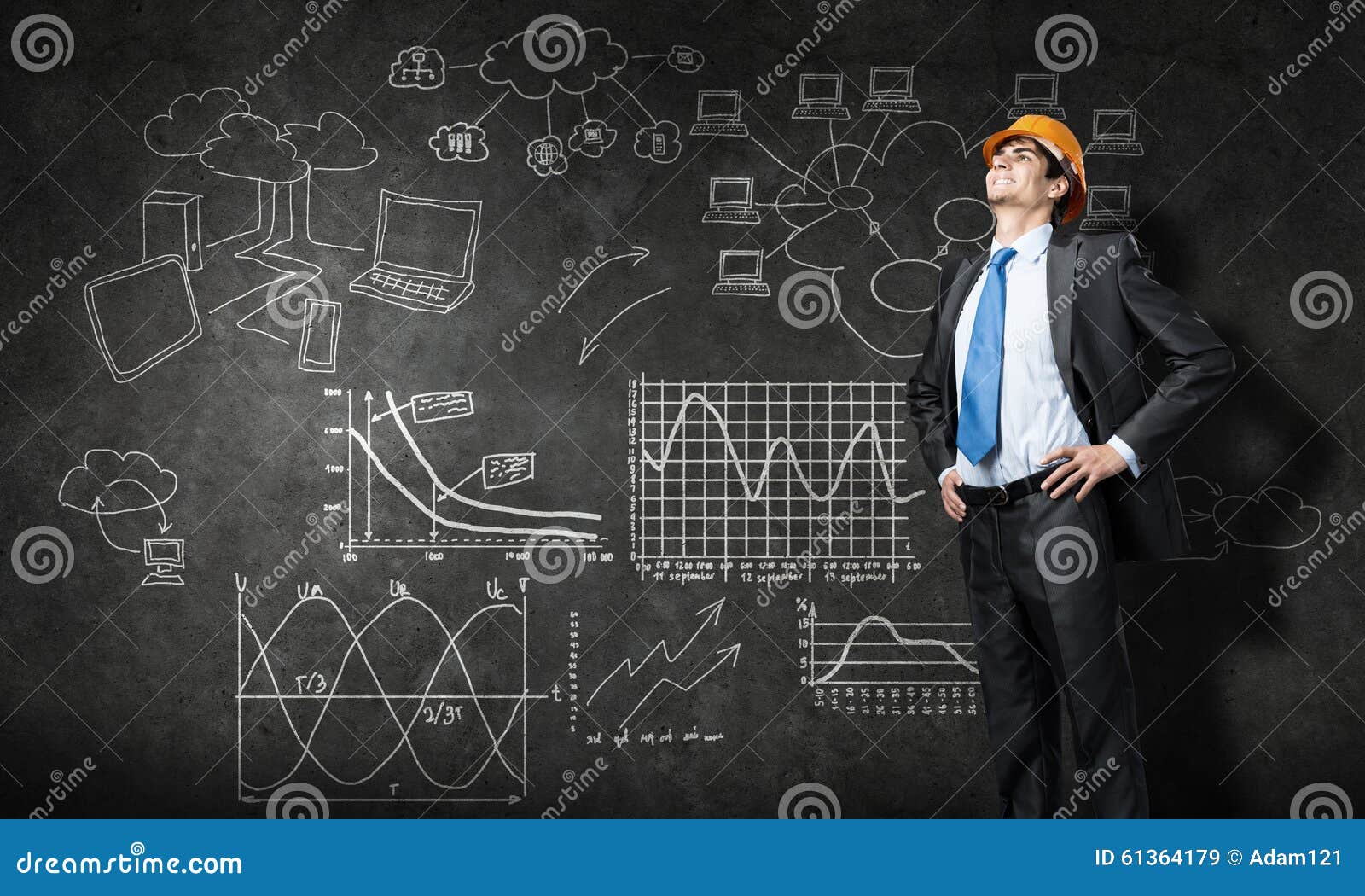 Male engineer stock image. Image of future, confident - 61364179