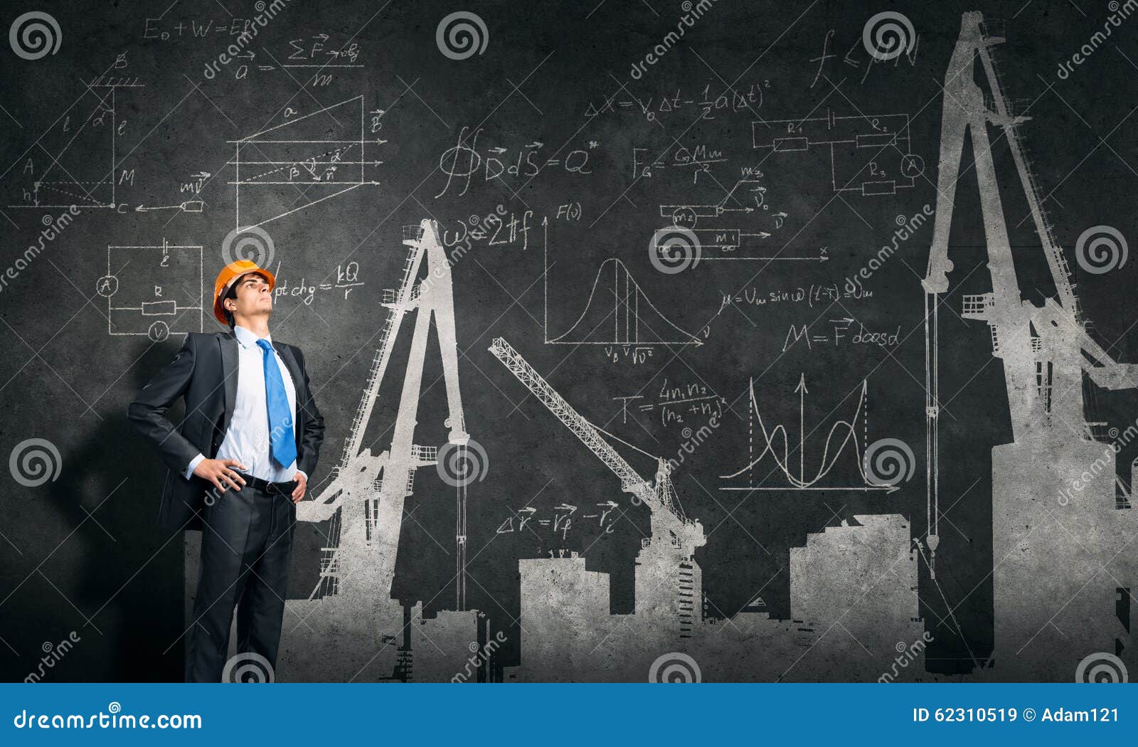 Male engineer stock image. Image of foreman, industrial - 62310519