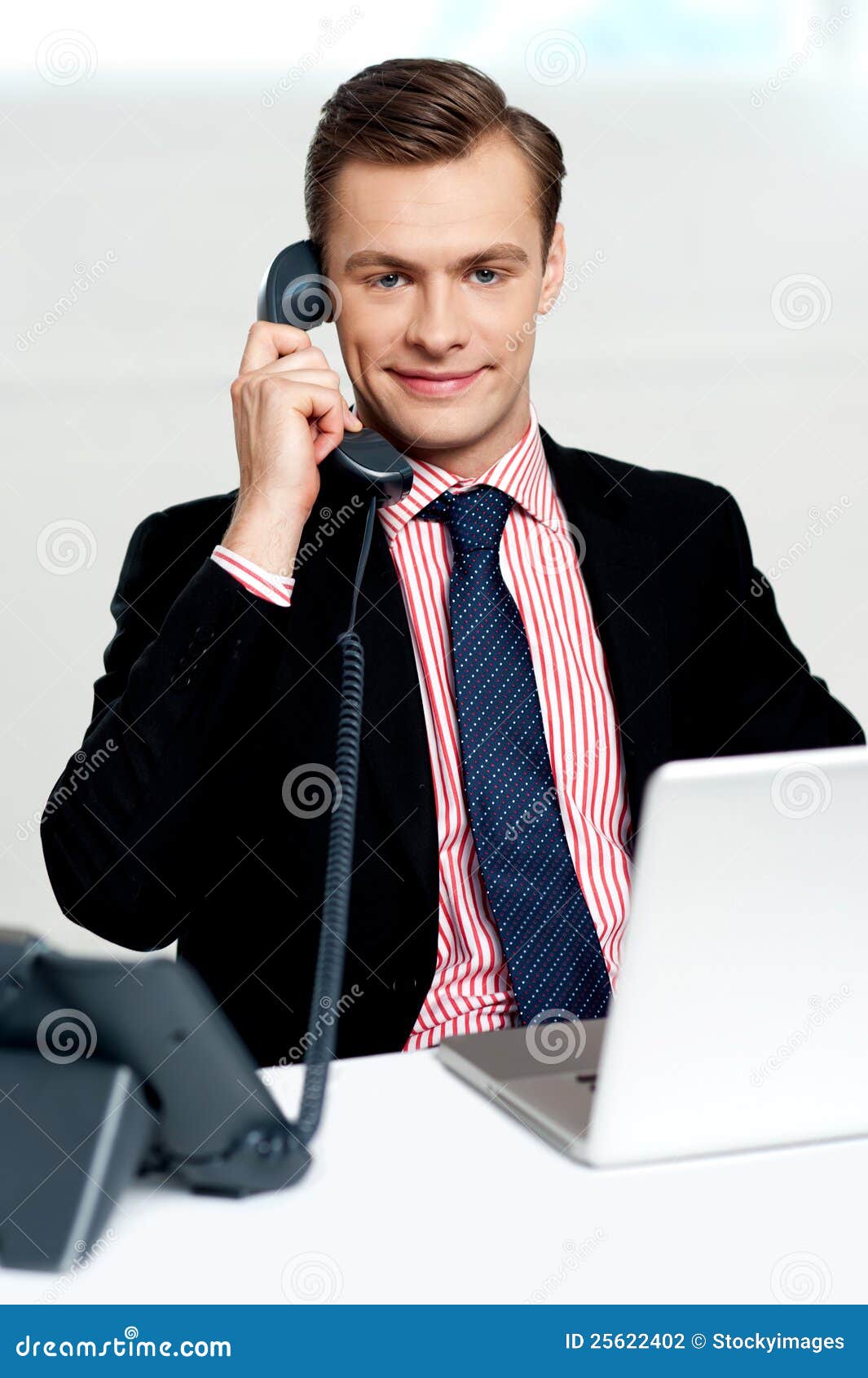Male Executive on a Business Call Stock Photo - Image of educated ...