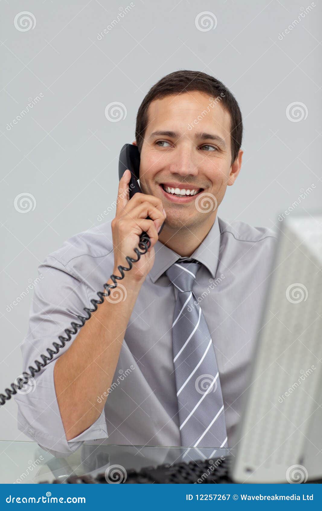 Male Executive Talking on Phone Stock Image - Image of boss ...