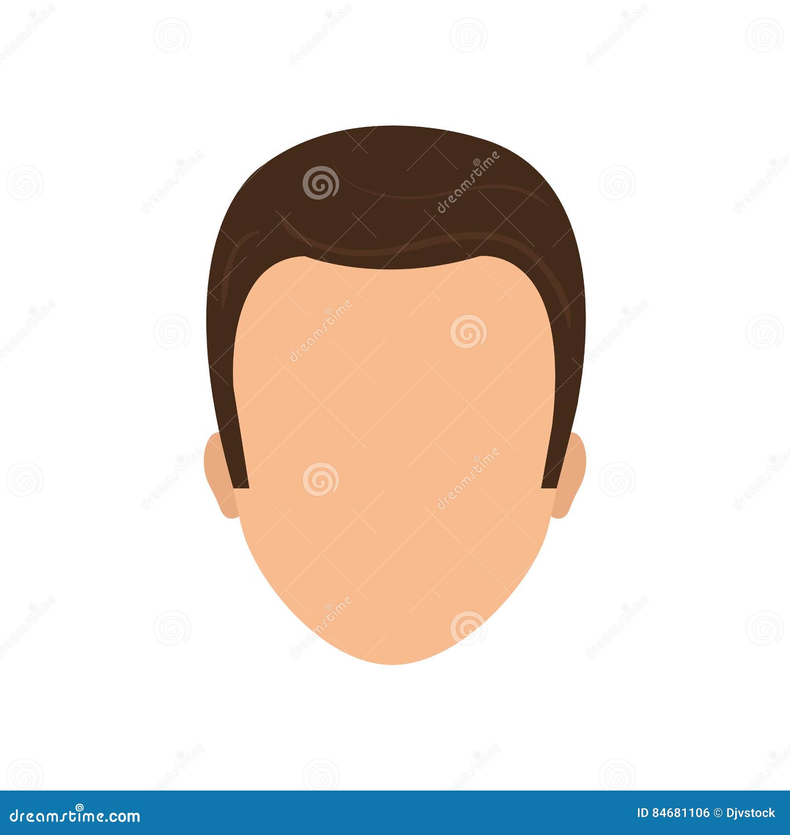 Male faceless head stock illustration. Illustration of pictogram - 84681106