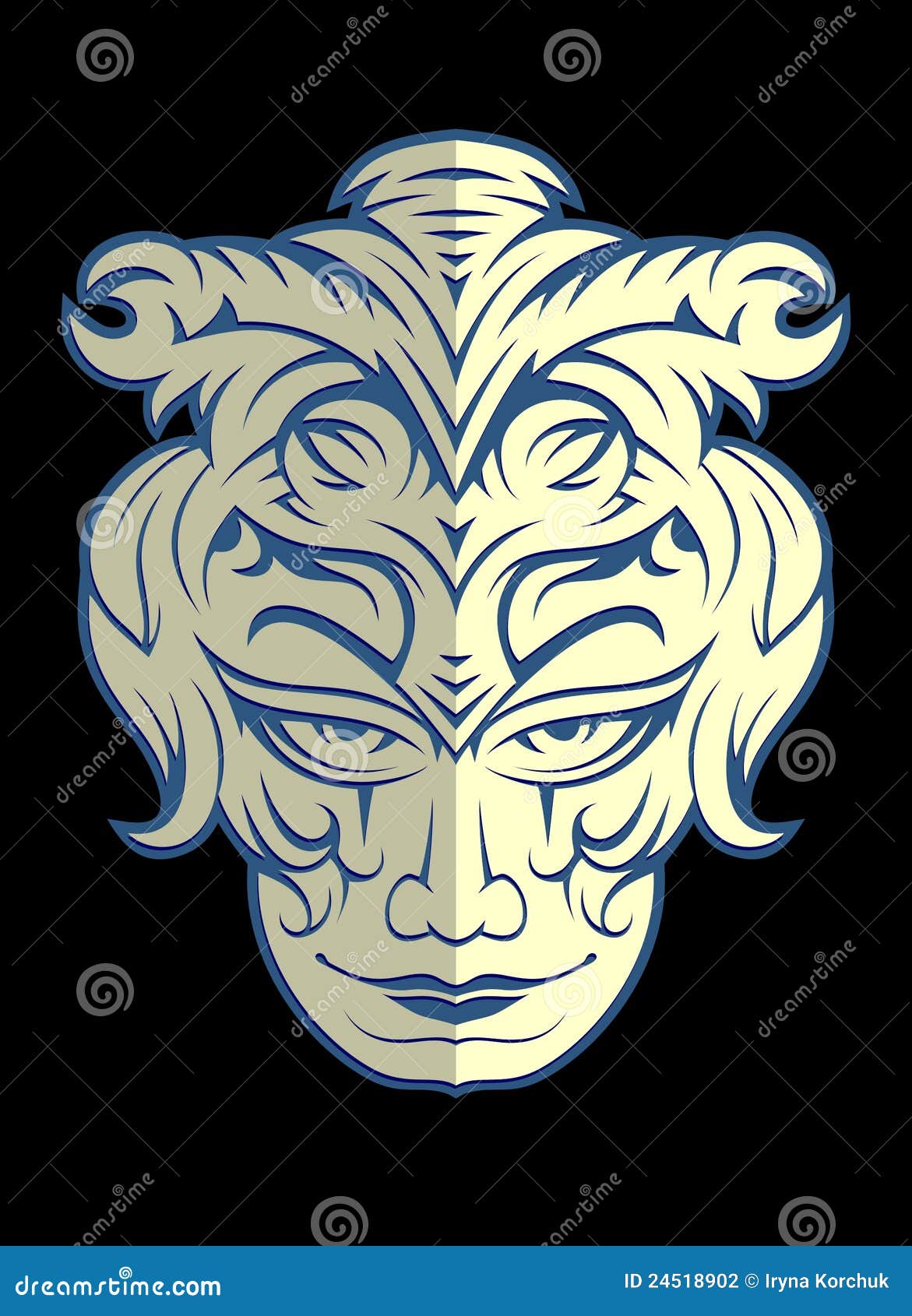 Male Faces Cut Out Of Paper Stock Photography - Image: 24518902