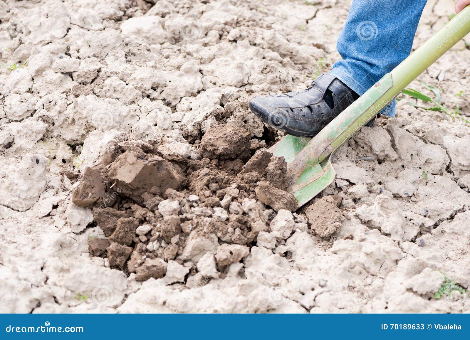 Male farmer digging stock image. Image of cultivation - 70189633