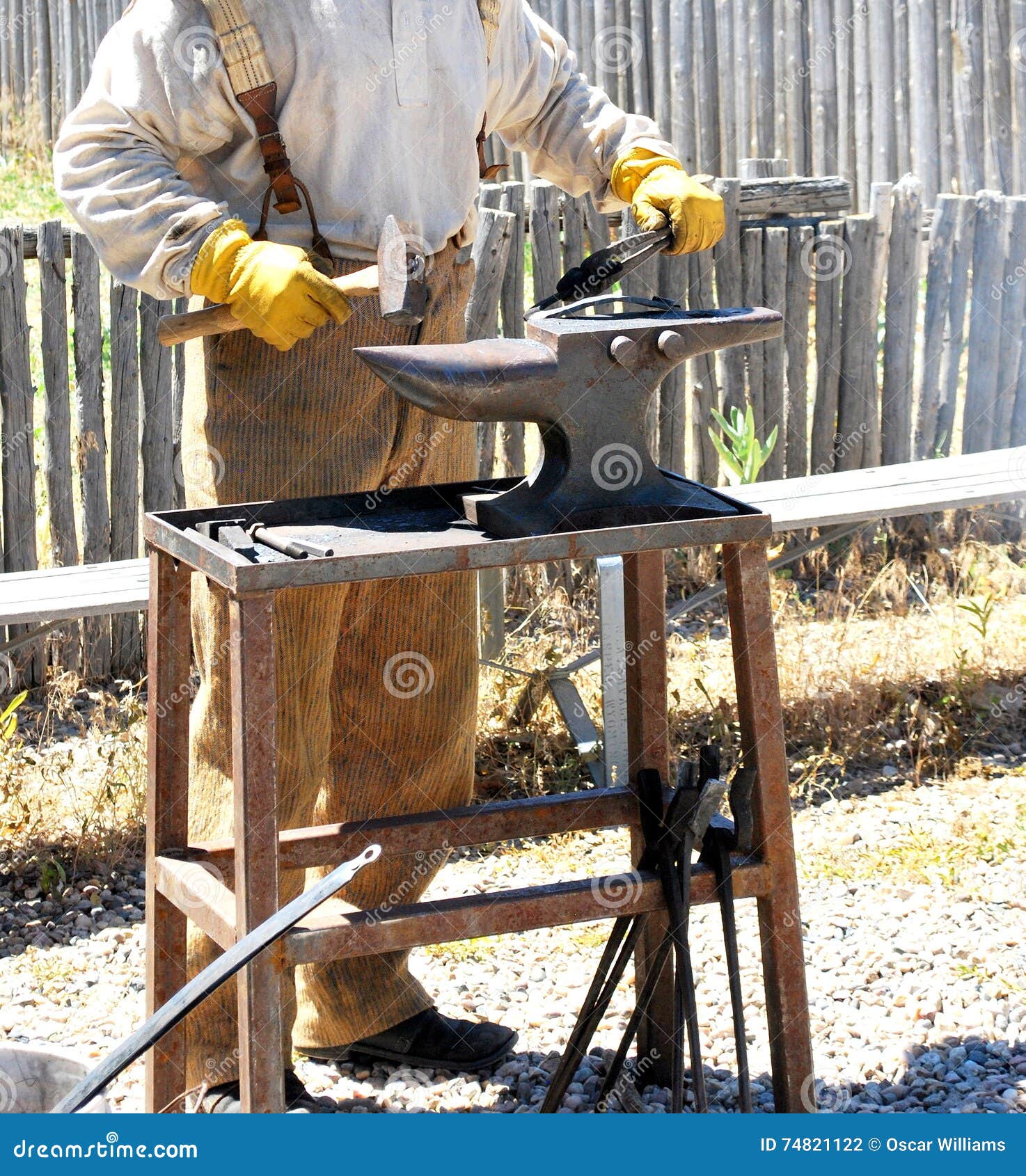 Male farrier working. stock photo. Image of farrier, male - 74821122