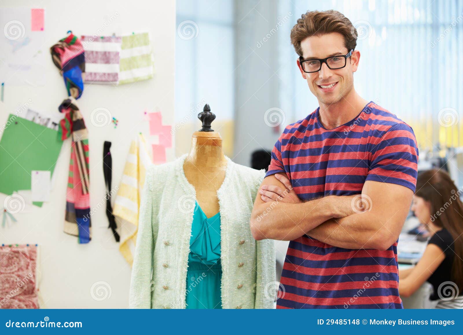 Male Fashion Designer in Studio Stock Photo - Image of camera, house ...