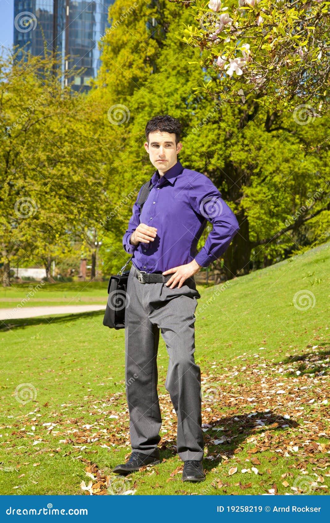 Male Fashion Model with a Bag Stock Image - Image of fashion, fresh ...