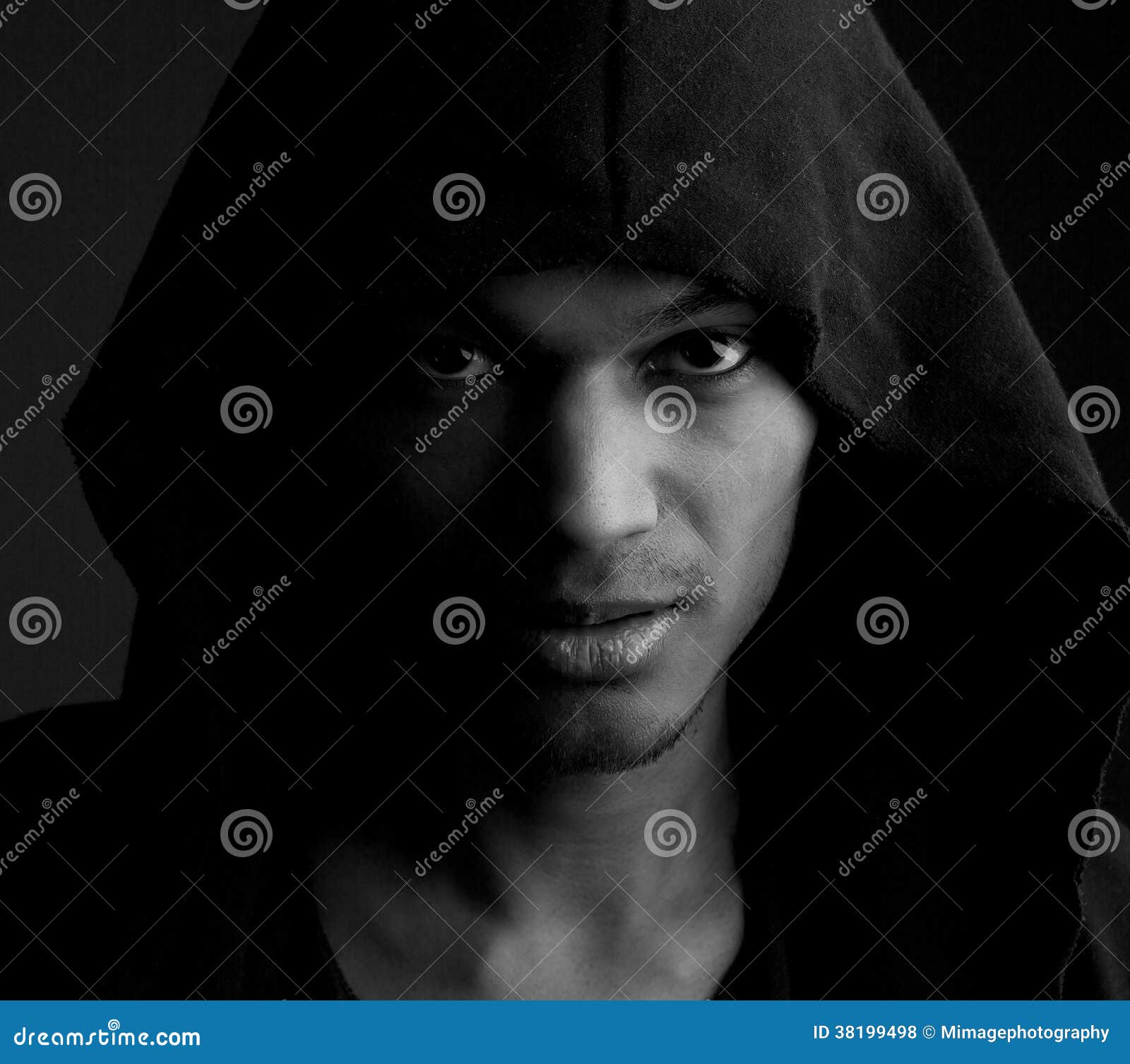 Male Fashion Model with Serious Expression on Face Stock Photo - Image ...
