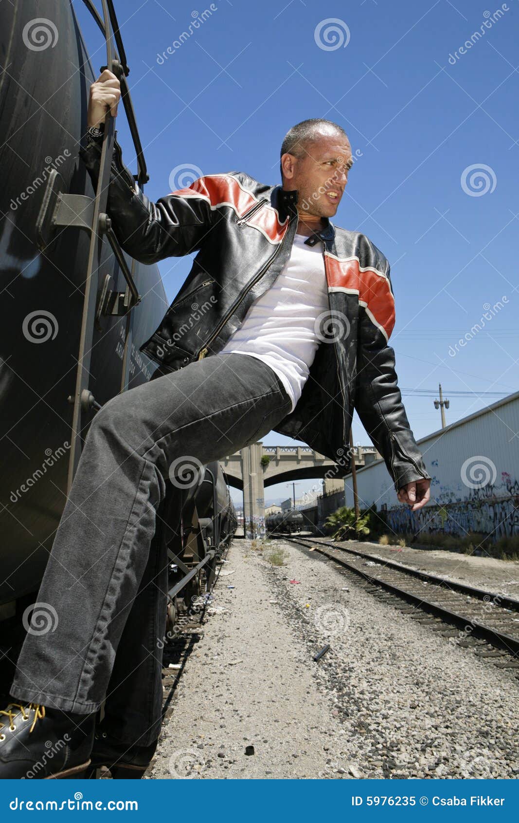 Male Fashion Model on Train Stock Image - Image of caucasian, masculine ...