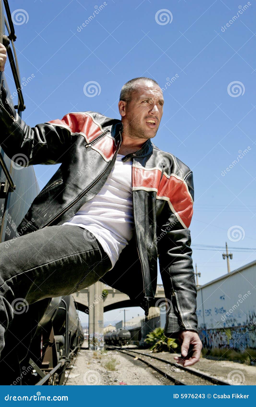 Male Fashion Model on Train Stock Image - Image of masculine, modeling ...