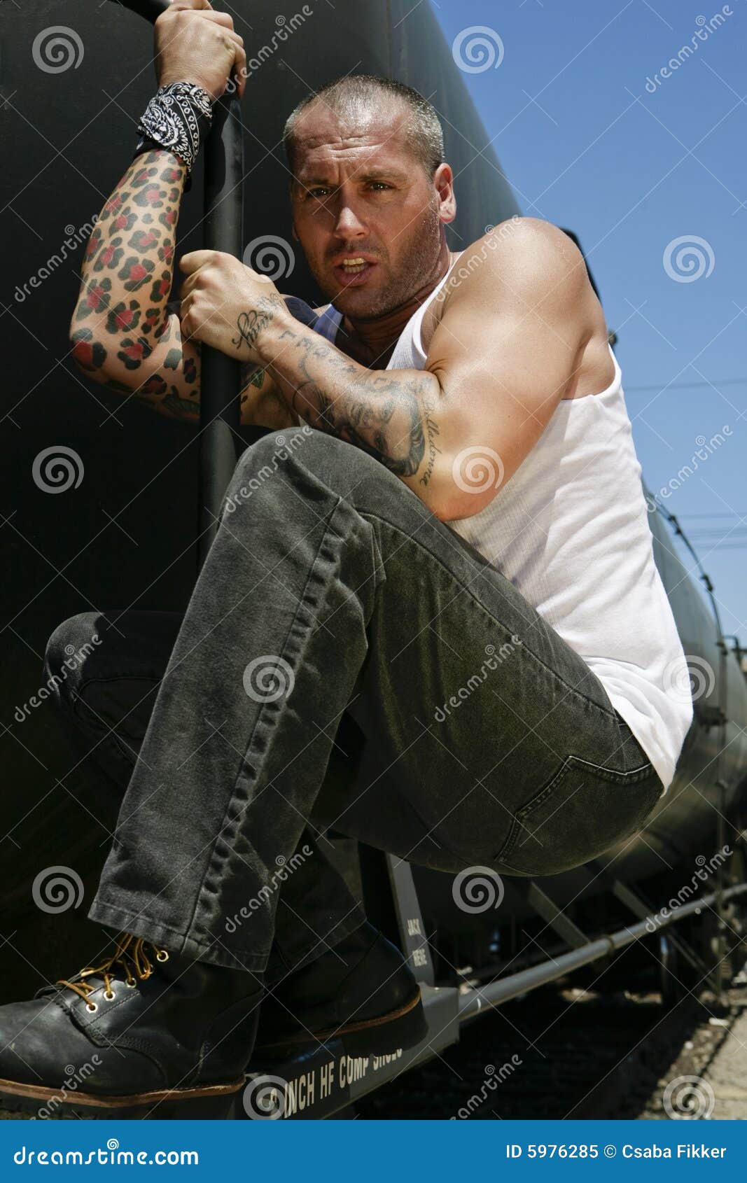 Male Fashion Model on Train Stock Image - Image of male, pose: 5976285