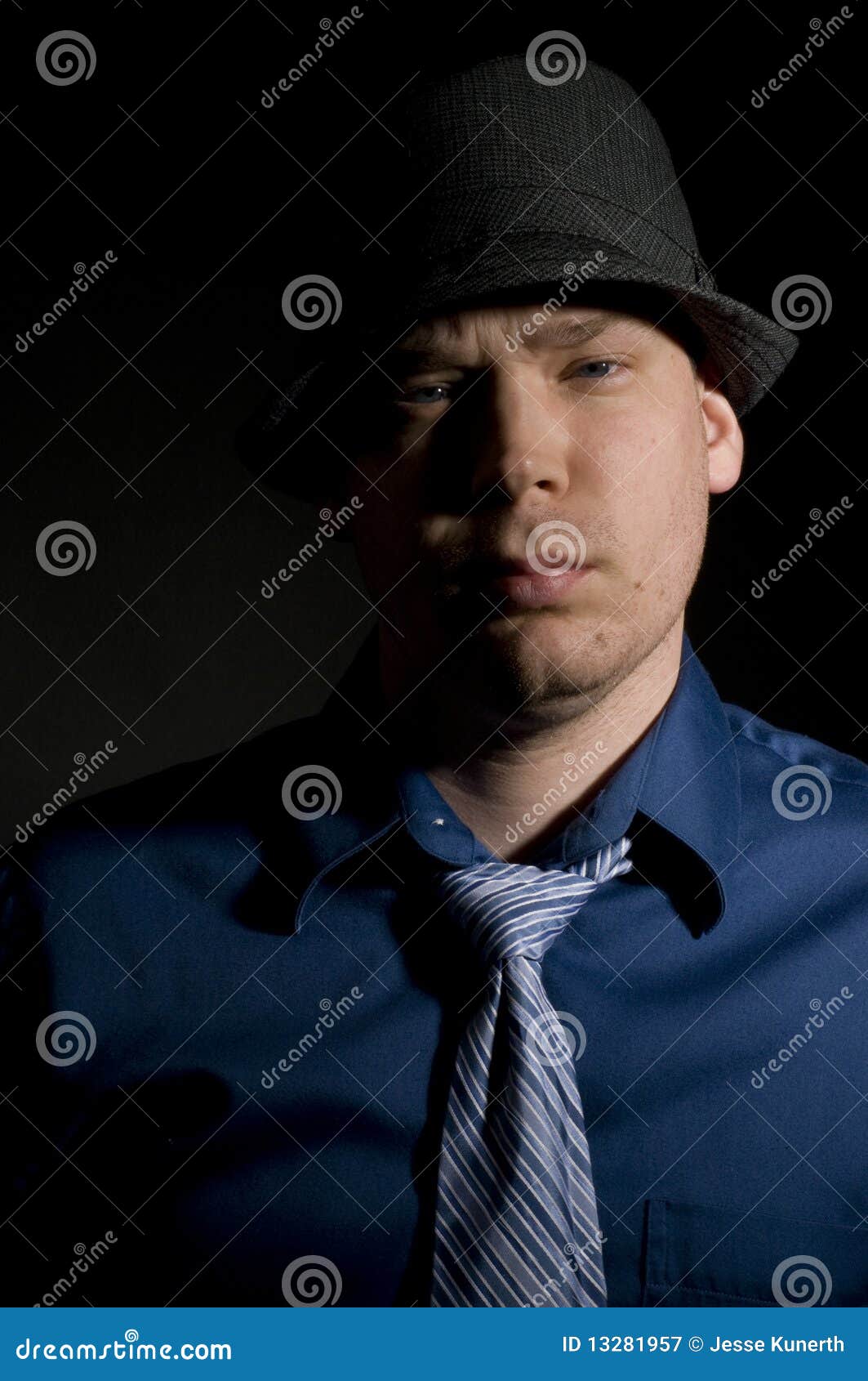 Male in Fedora stock image. Image of cool, serious, white - 13281957