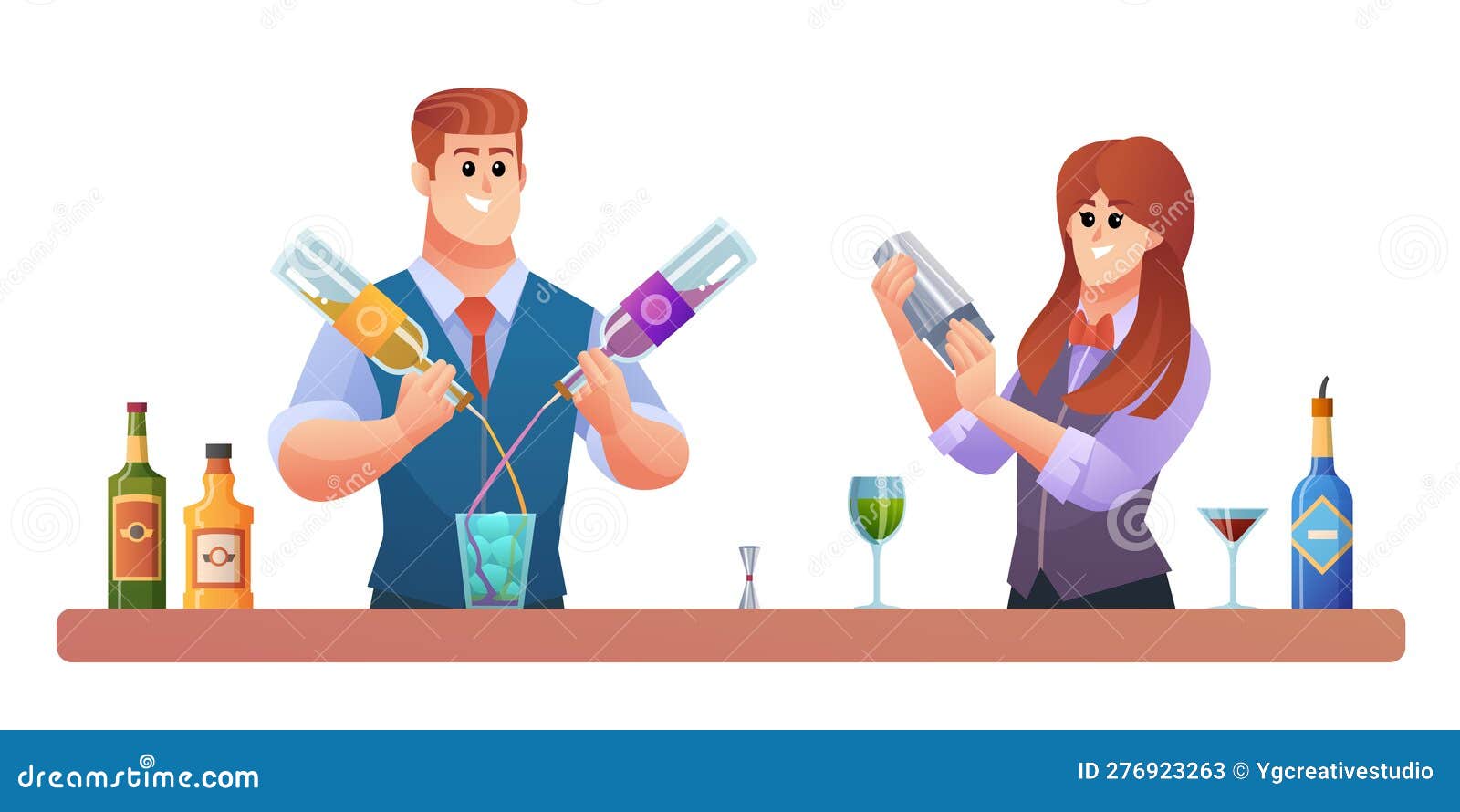 Female Bartender Carrying Keg Shield Retro Vector Illustration ...