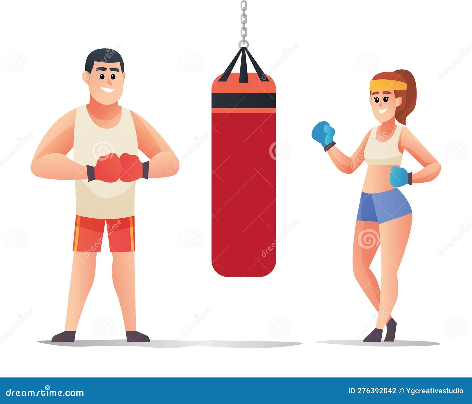 Female Boxing Silhouettes, Boxing Silhouette Set, Female Boxing ...