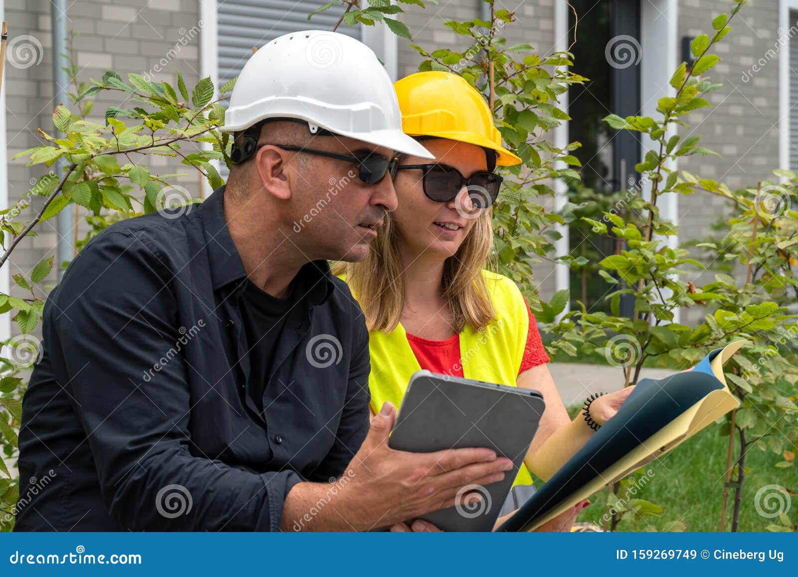 Two Civil Engineers at Work Stock Image - Image of civil, engineers ...