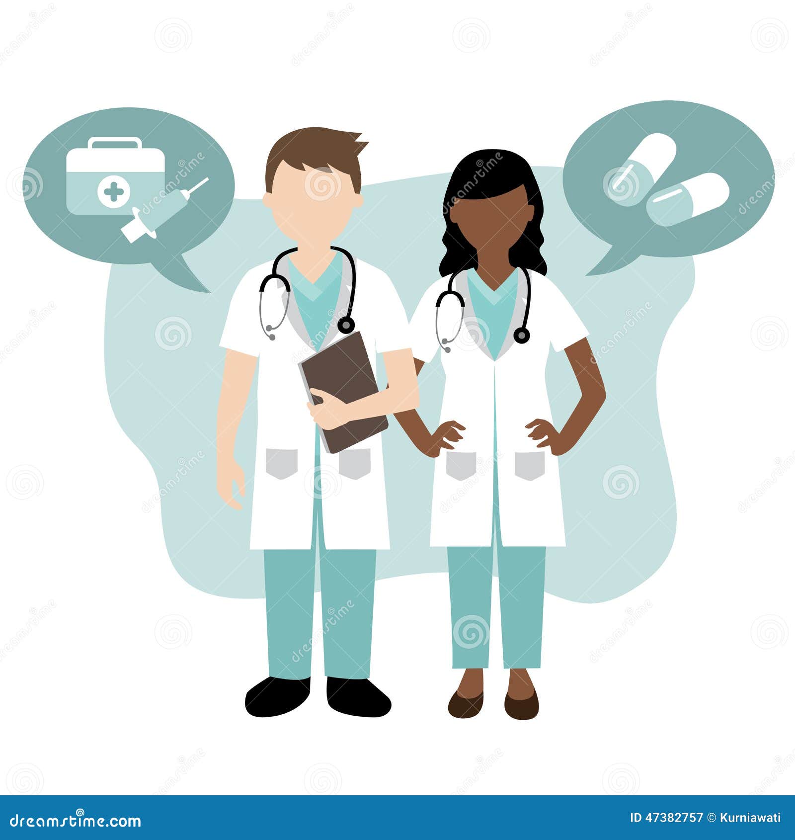 Male and female doctor stock vector. Illustration of women - 47382757 Male and female doctor stock vector. Illustration of women - 47382757