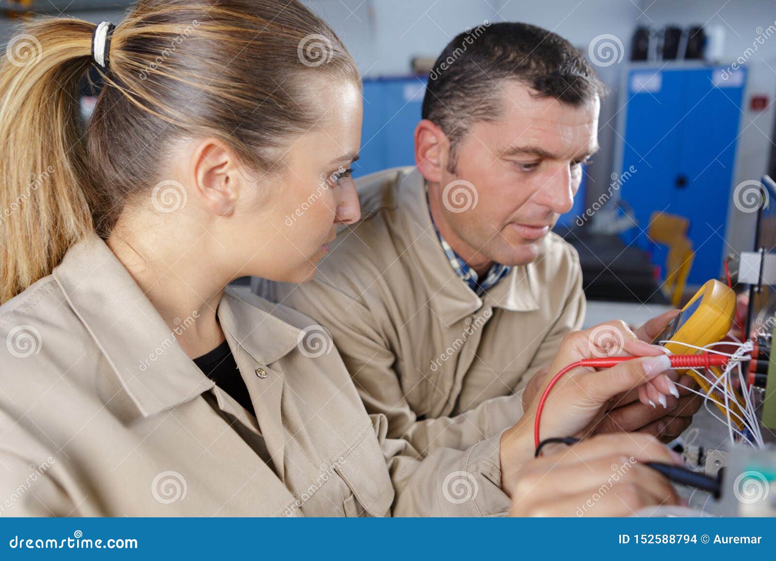 Testing Circuit With Digital Multimeter Royalty-Free Stock Photo ...