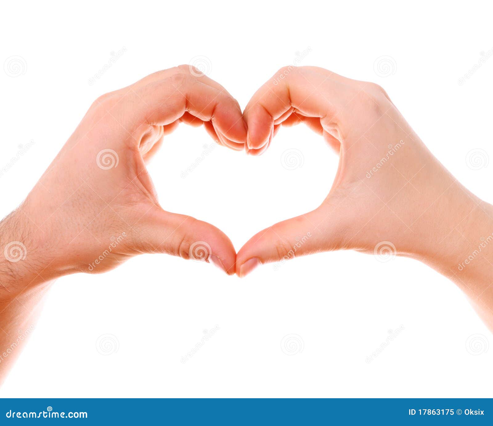 Male and Female Heart Hands Stock Image - Image of shape, female: 17863175