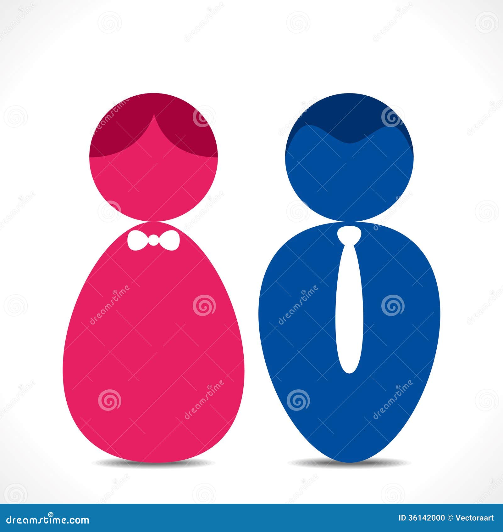Male female icon stock vector. Illustration of bathroom - 36142000