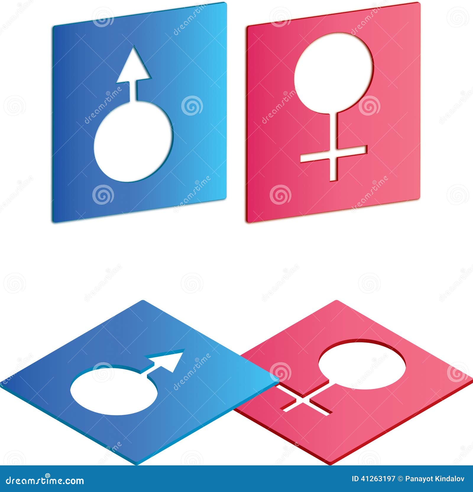 Male female logos stock vector. Illustration of concept - 41263197