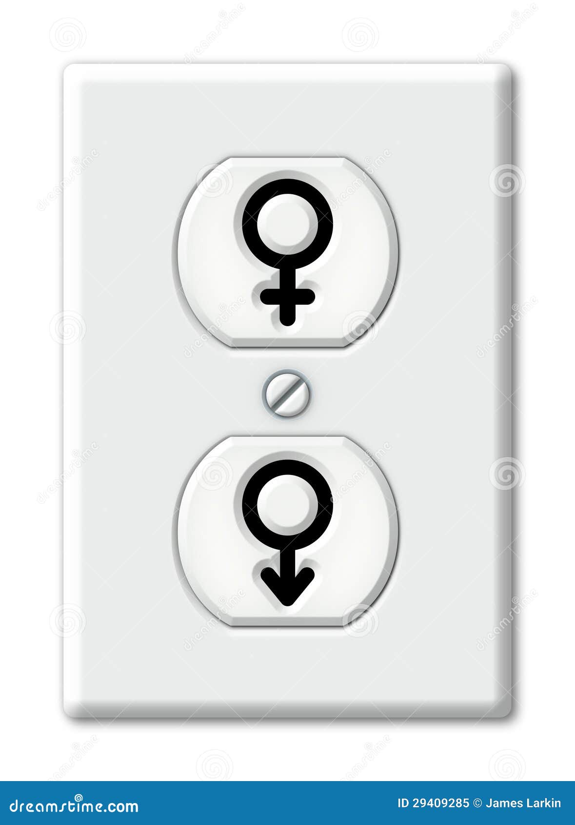 Male Female Outlet stock illustration. Illustration of electrical ...