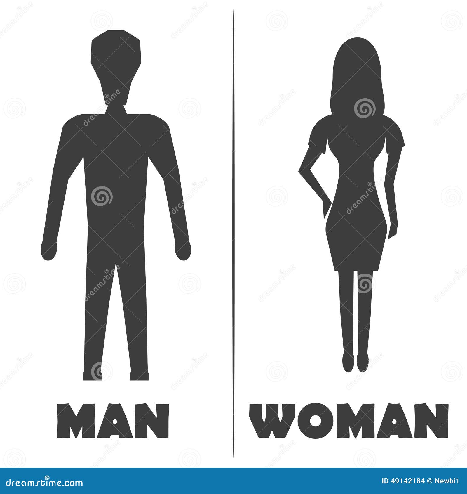 Male And Female Restroom Symbol Icon Vector Illustration Stock Vector