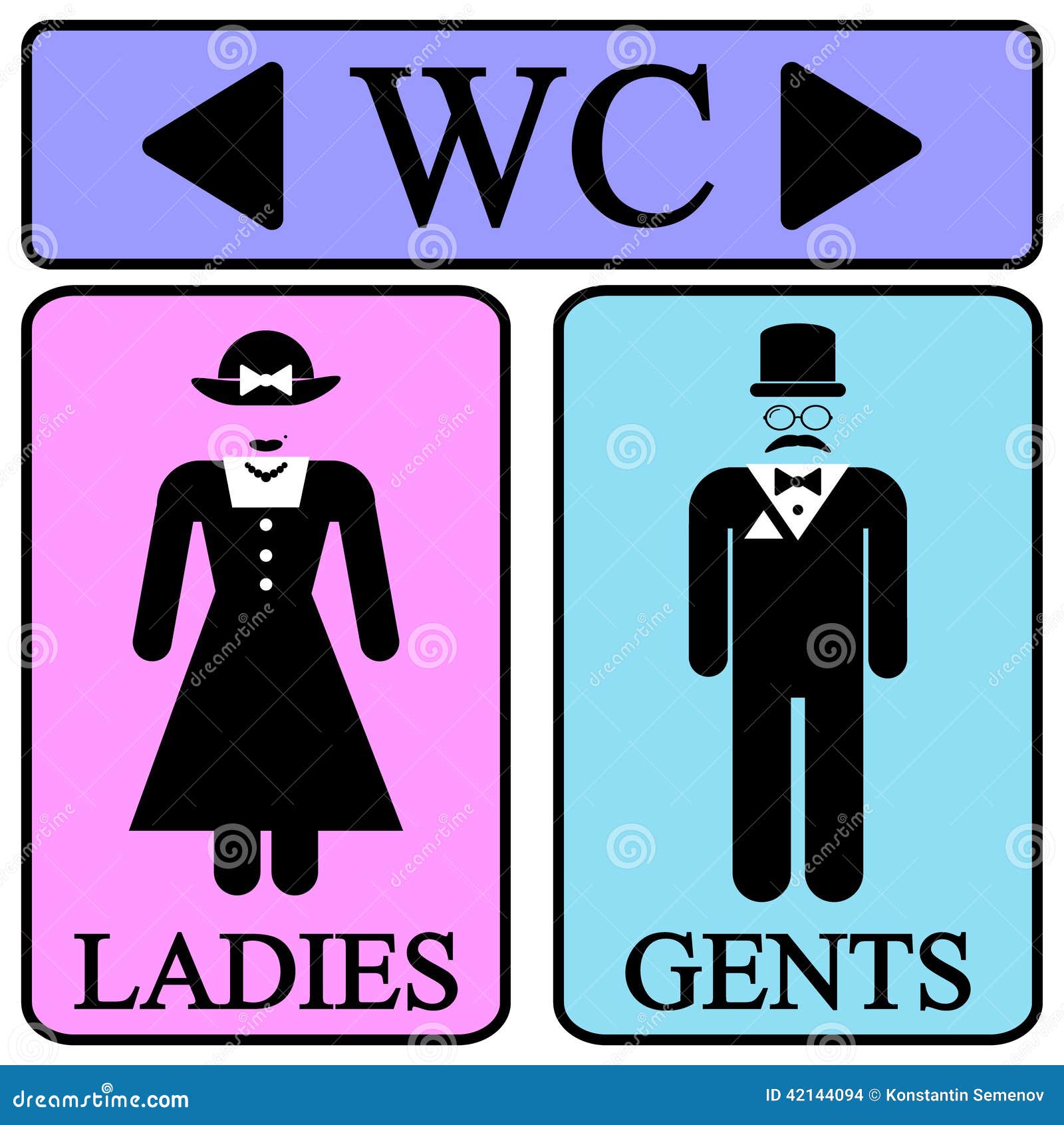 Male And Female Restroom Symbol Icons Stock Vector Illustration Of