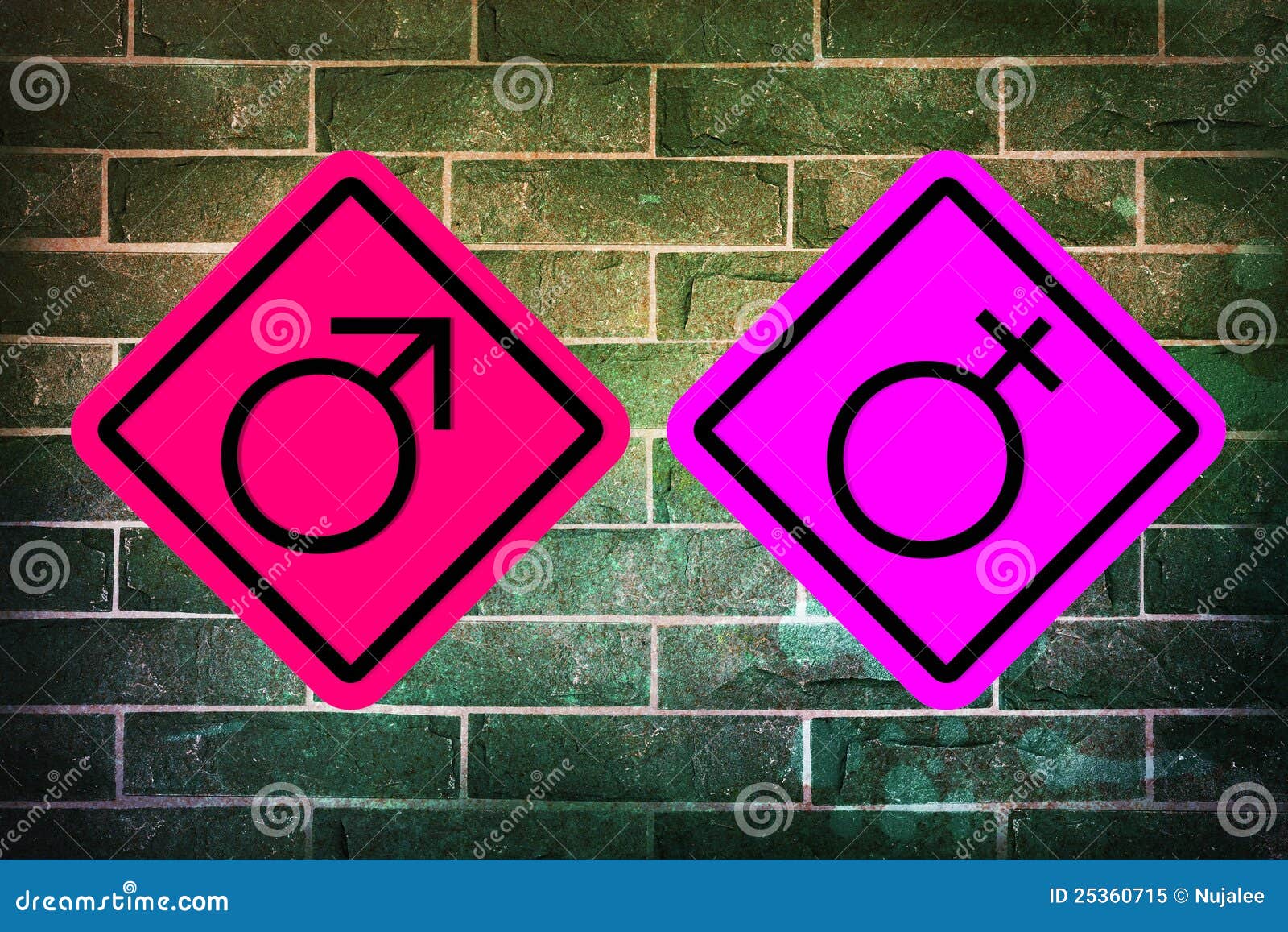 Male and female road sign stock illustration. Illustration of male ...