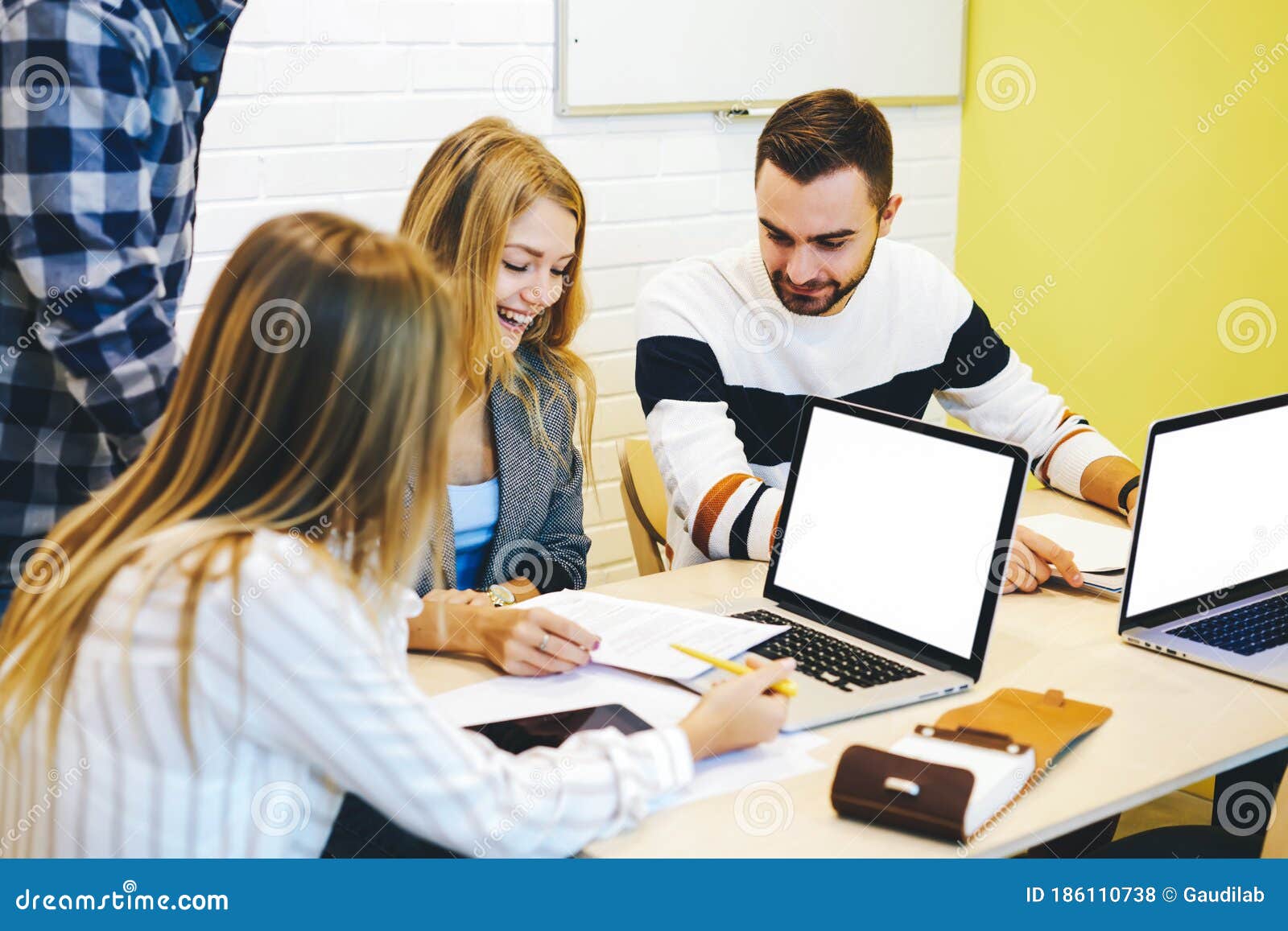 Young it Programmers Collaborating on Creating Application Using ...