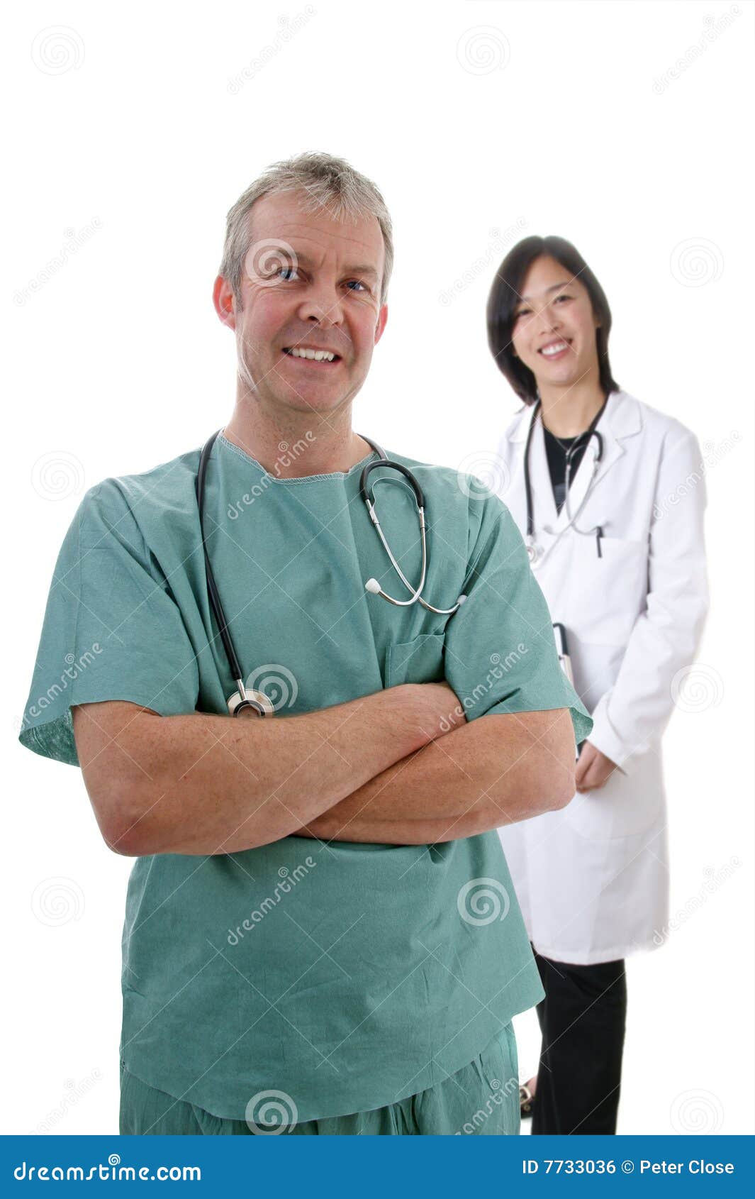 Surgeon Doctor Is Washing Hands Before The Operation. Young Masseur In ...