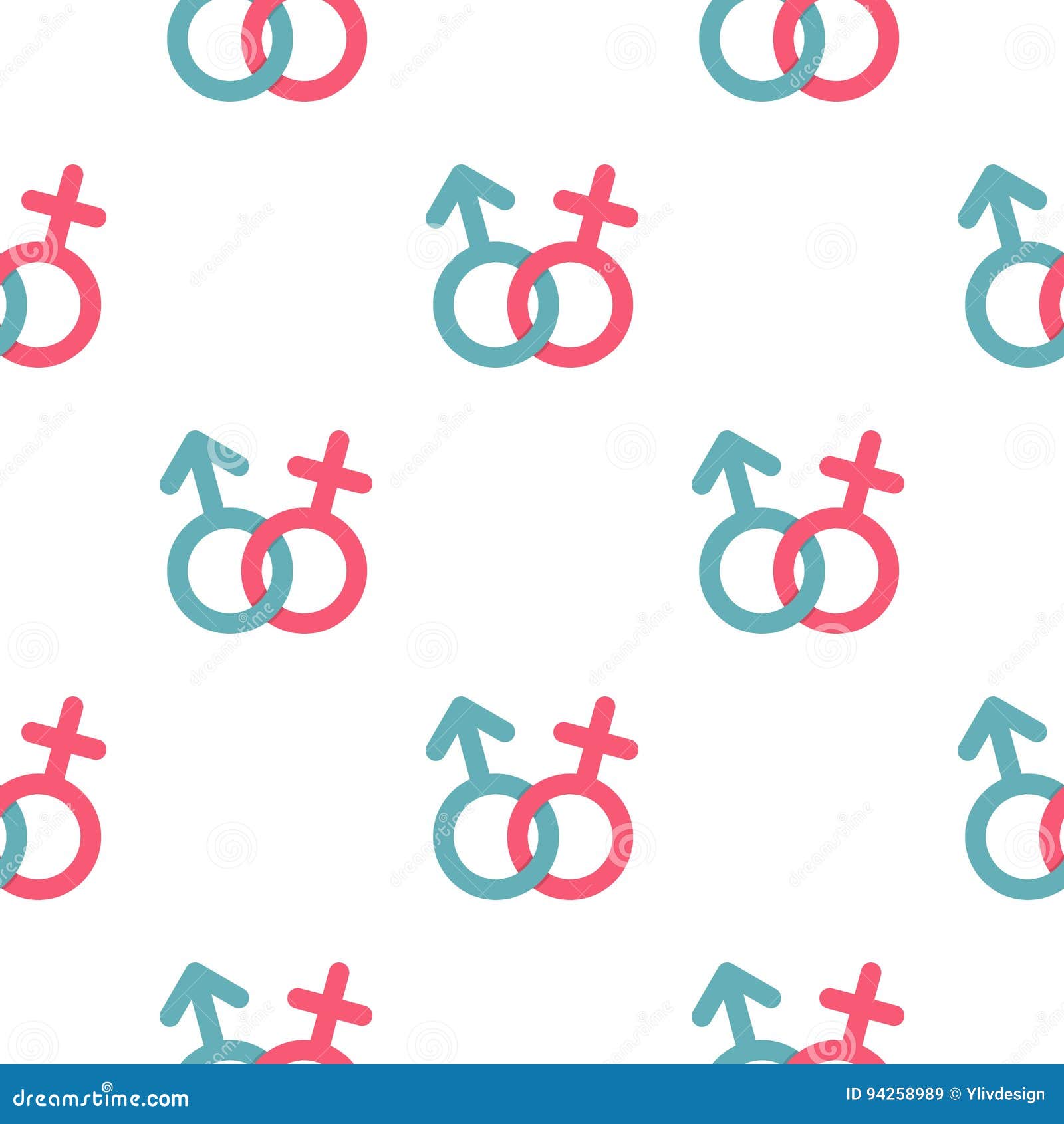 Male and Female Symbol Pattern Seamless Stock Vector - Illustration of ...