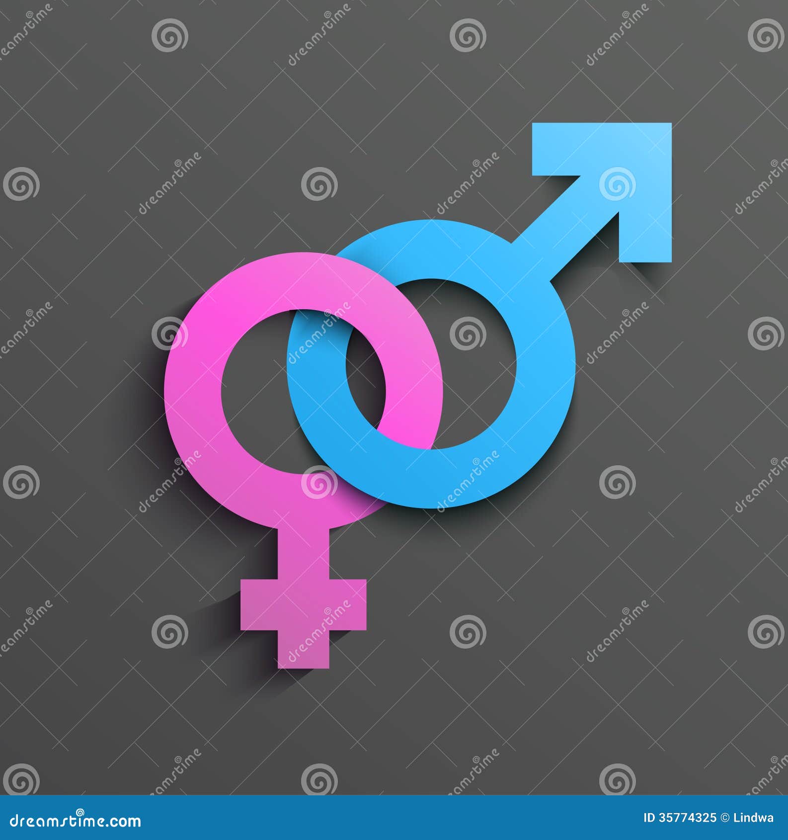 Male female symbol stock vector. Illustration of concept - 35774325