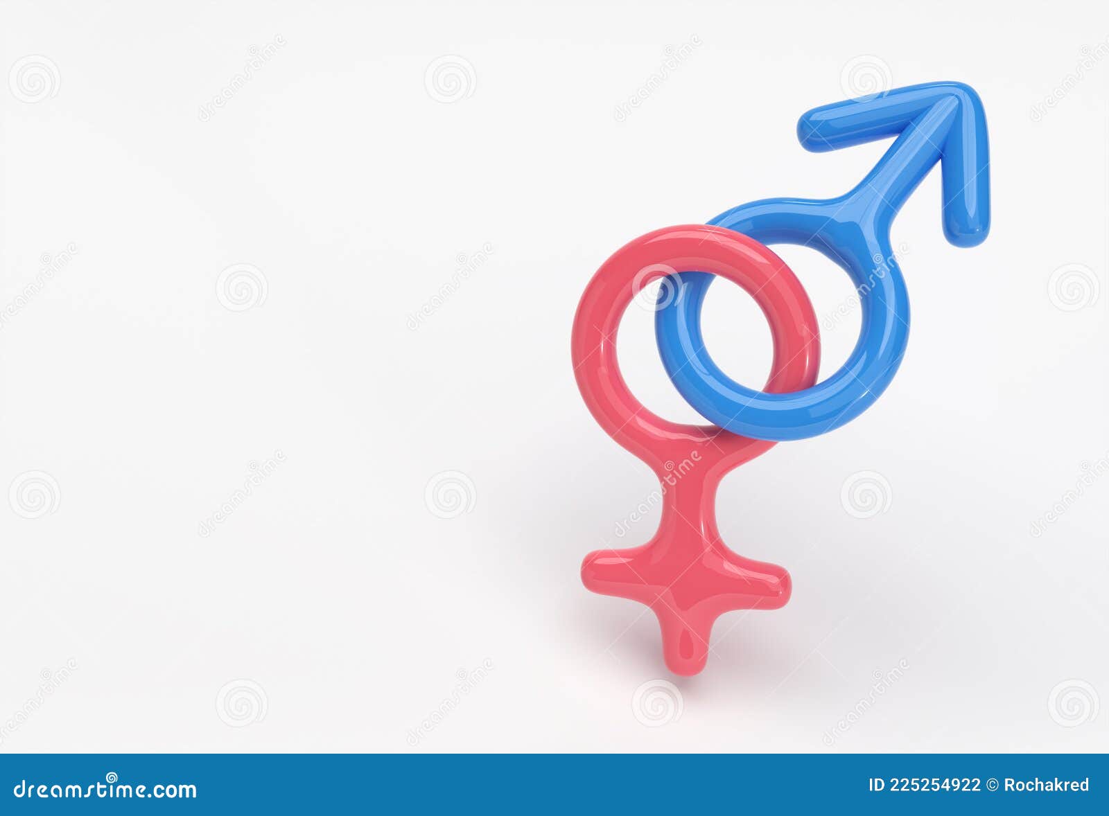 Male and Female Symbols Combination 3D Rendering Design Stock ...
