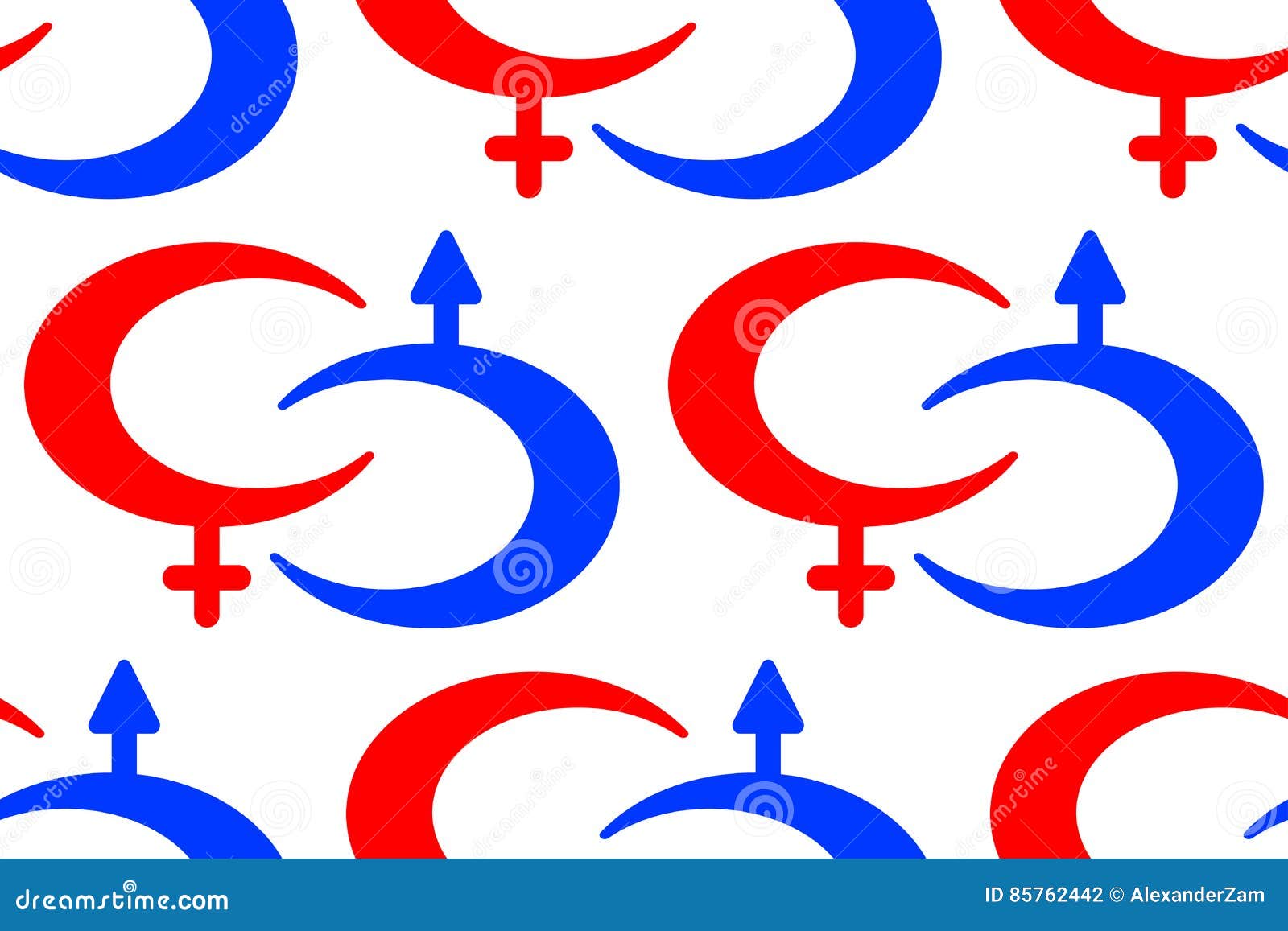 Male and Female Symbols Pattern Stock Vector - Illustration of gender ...