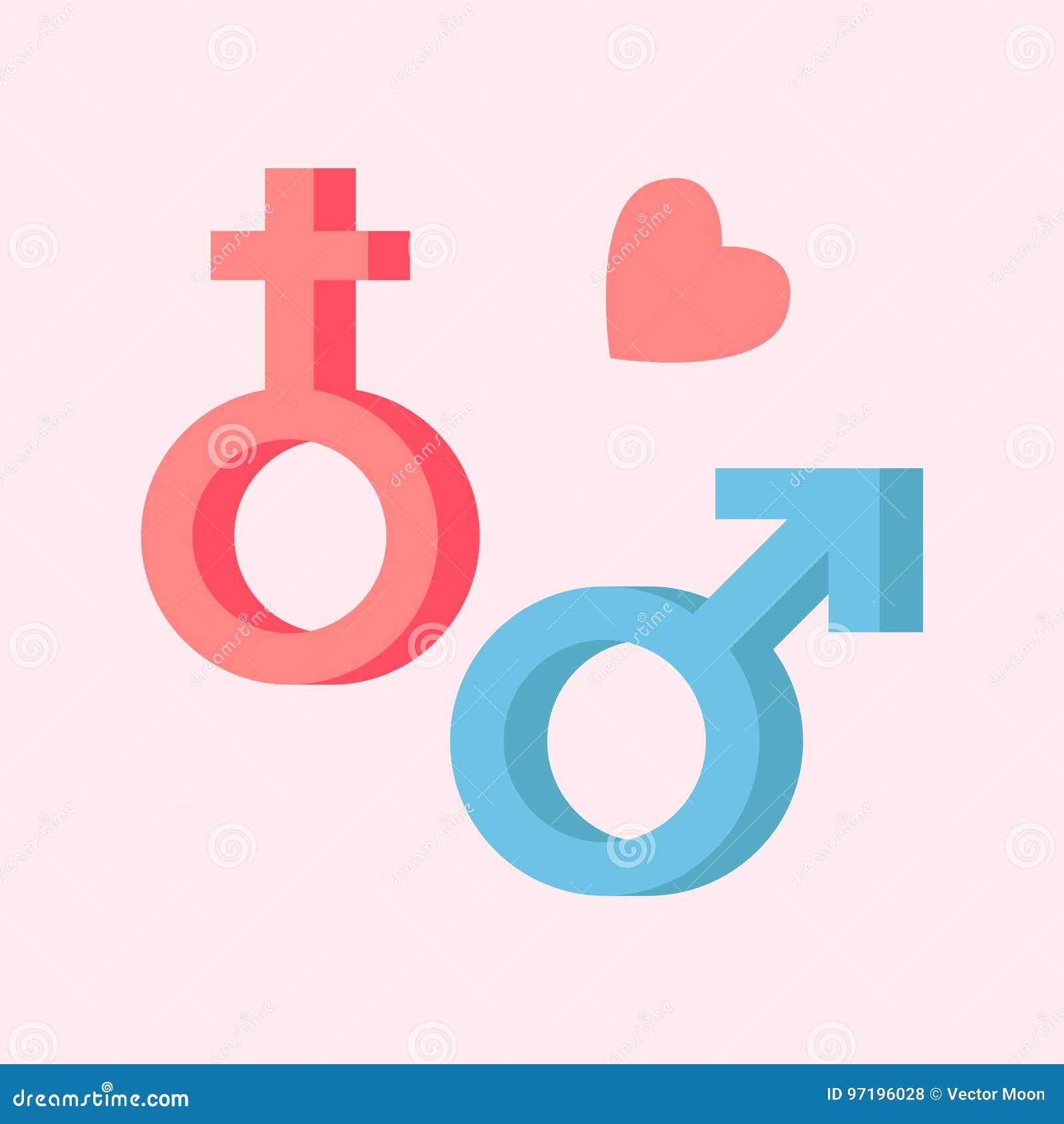 Male And Female Symbols Vector Combination Sex Gender Arrow Abstract