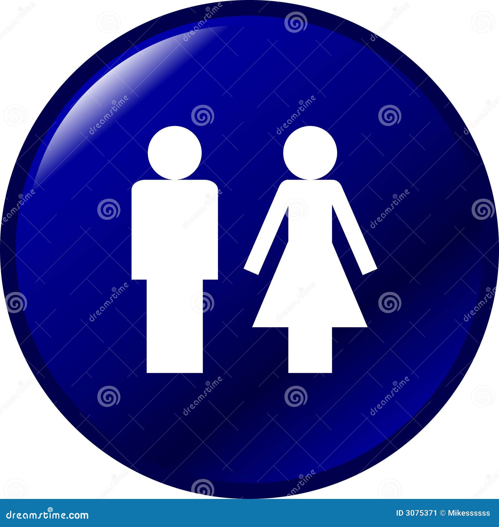 Male and Female Vector Button Stock Vector - Illustration of signal ...